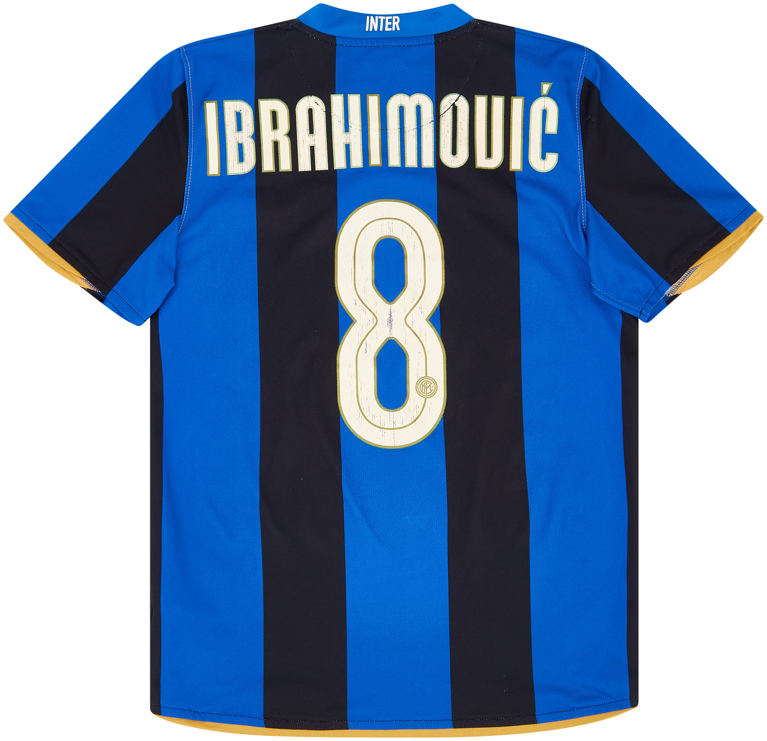 2008-09 Inter Milan Home Shirt Ibrahimović #8 - Good 5/10 - (S)
