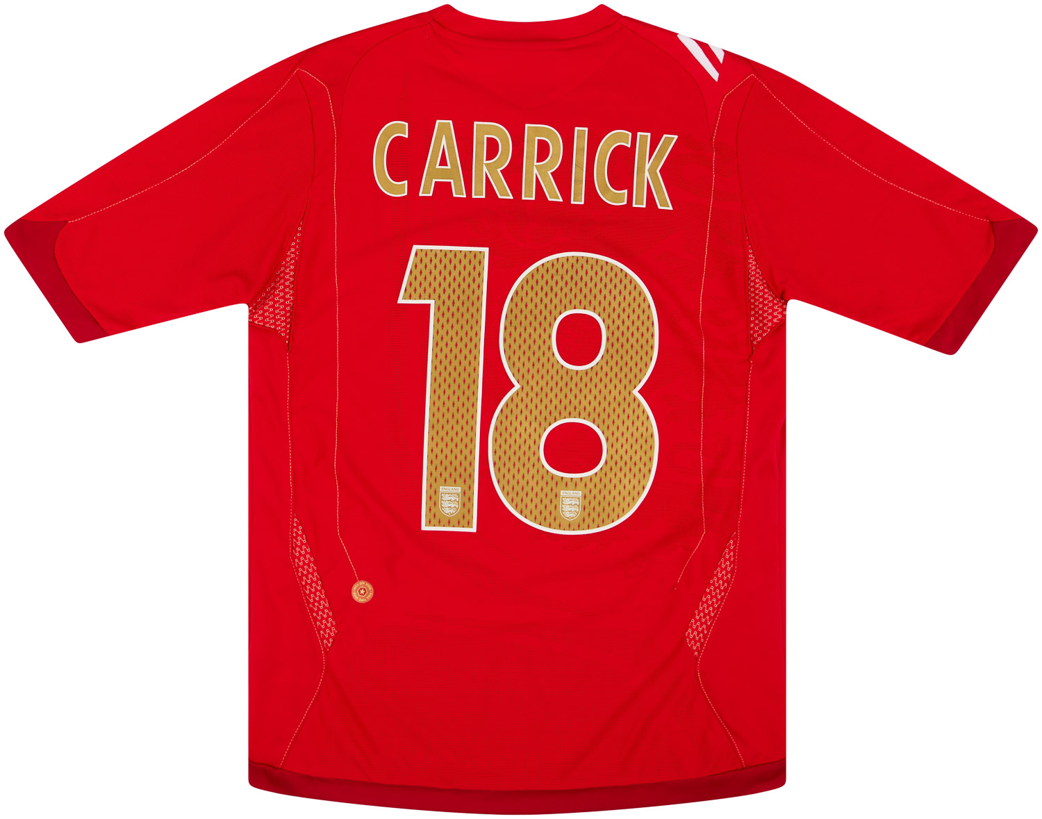 2006-08 England Away Shirt Carrick #18 - Excellent 9/10 - (S)
