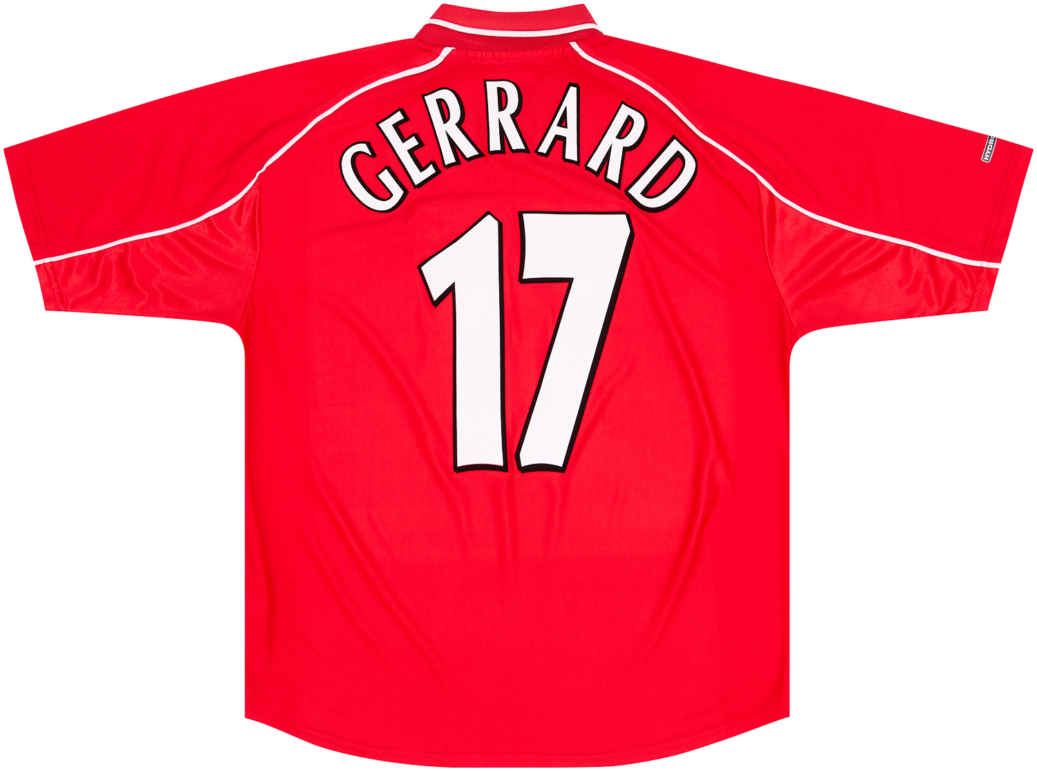 2000-02 Liverpool Home Shirt Gerrard #17 - Very Good 6/10 - (M)