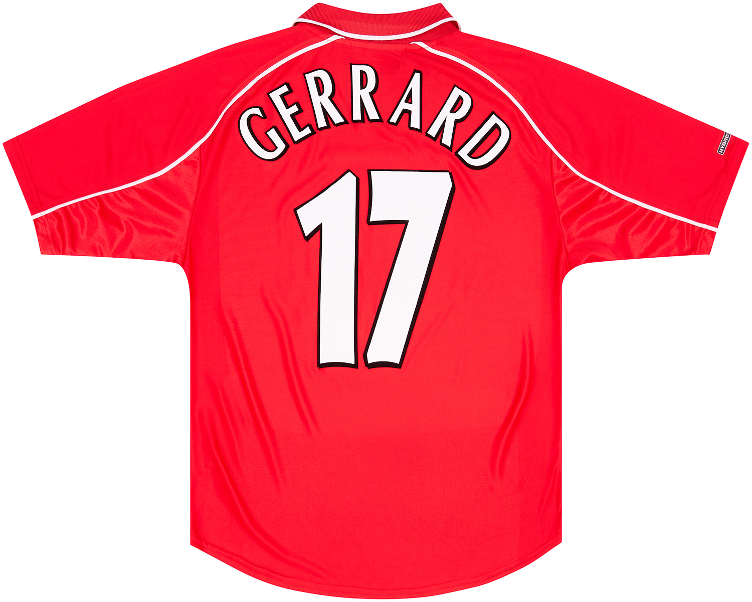 2000-02 Liverpool Home Shirt Gerrard #17 - Very Good 7/10 - (L)
