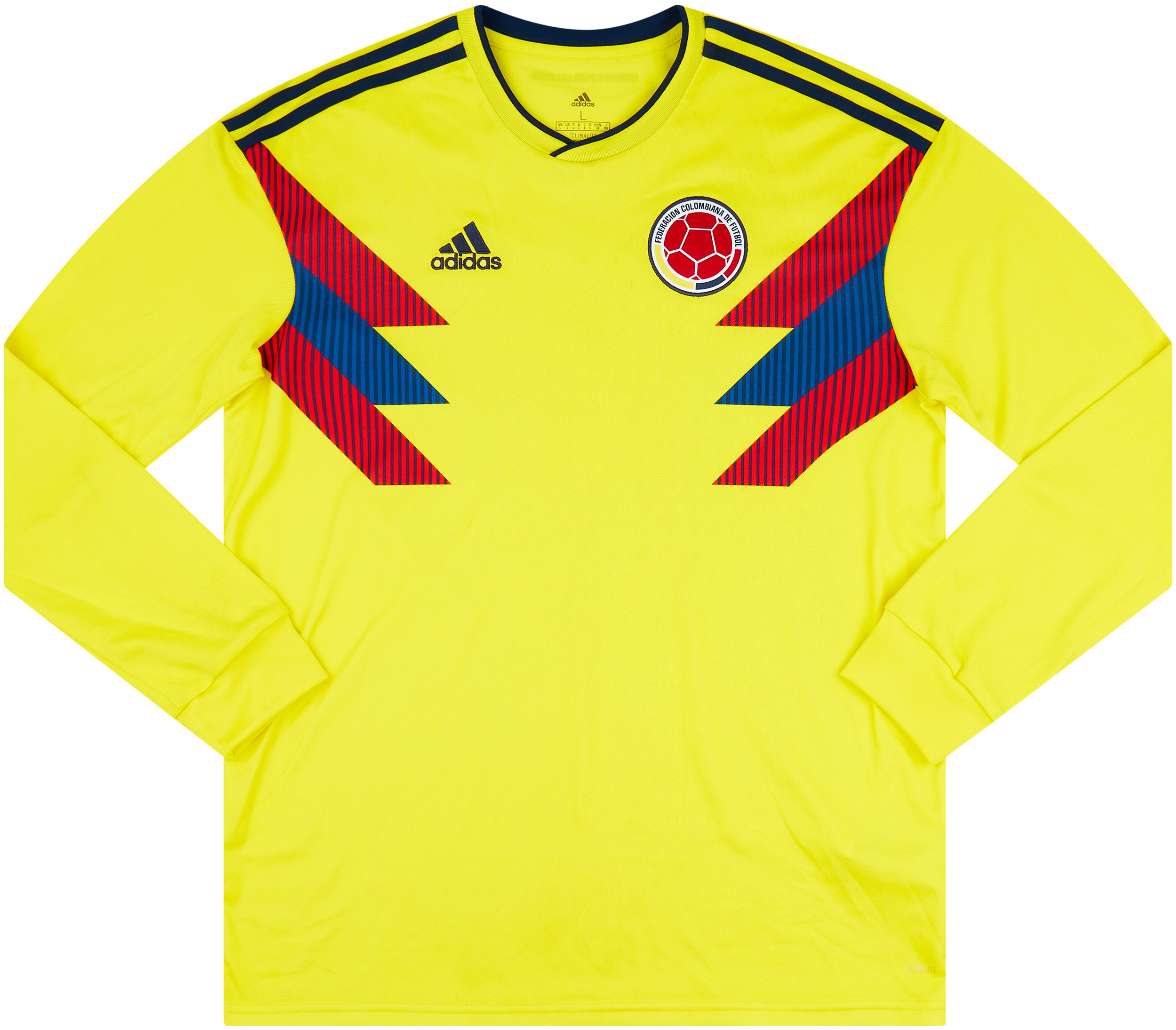 2018-19 Colombia Home L/S Shirt - 9/10 - (L)