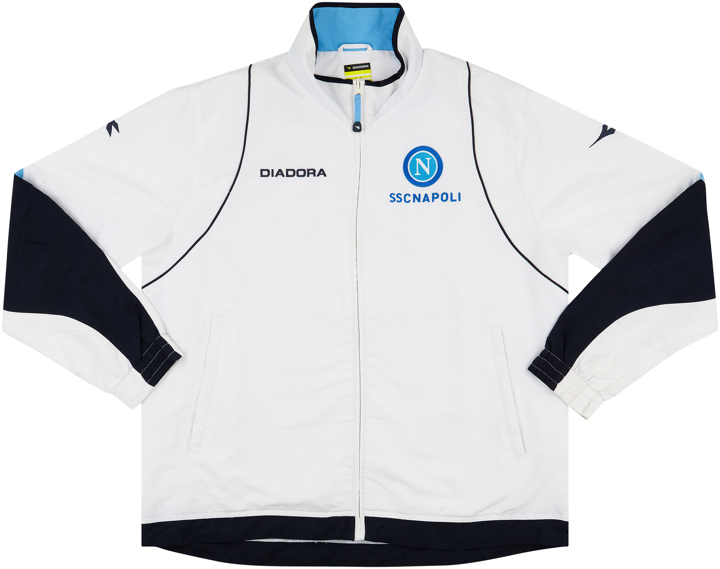 2007-08 Napoli Diadora Track Jacket - Fair 4/10 - (L)
