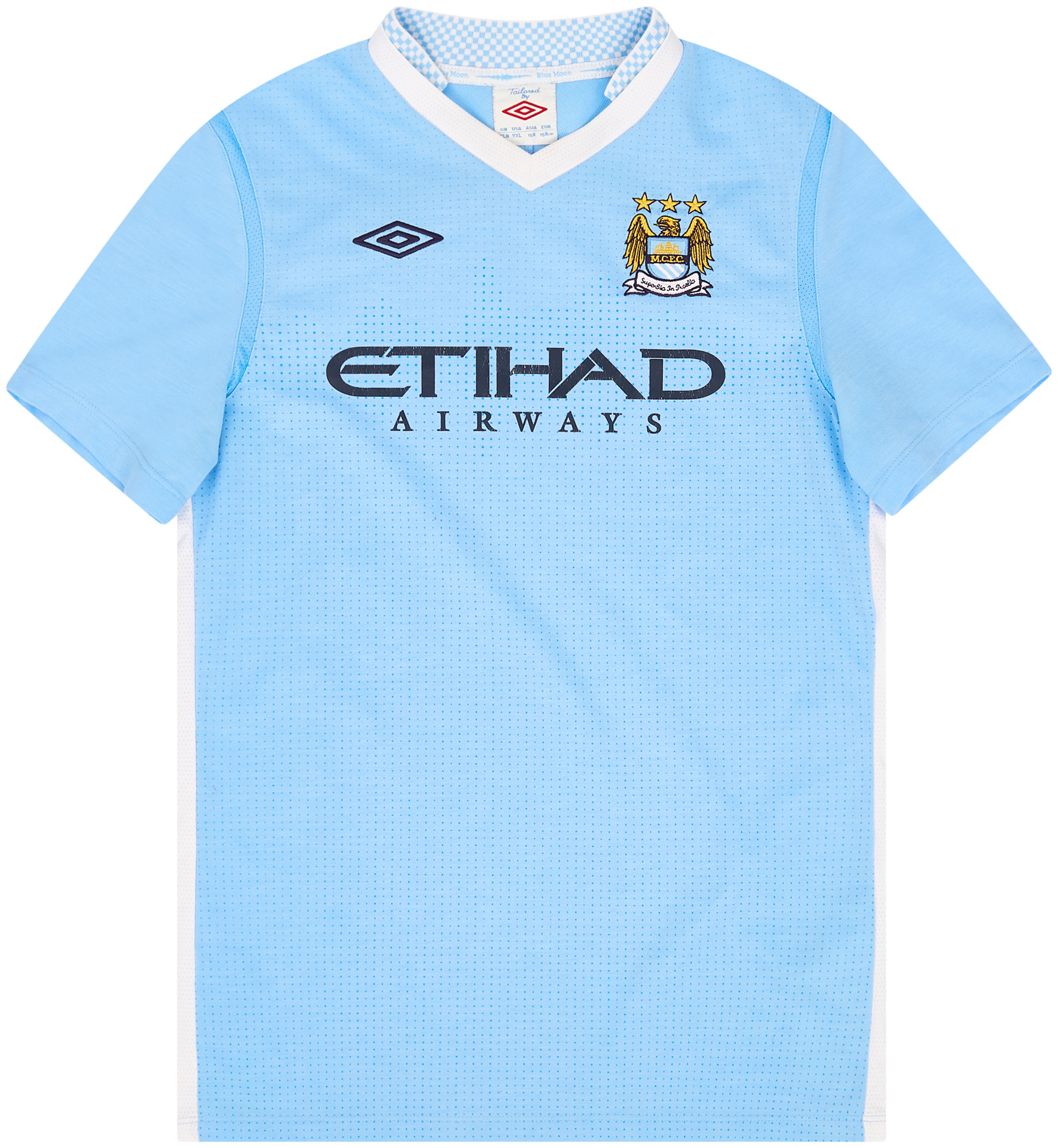2011-12 Manchester City Home Shirt - Very Good 7/10 - (XL.Boys)
