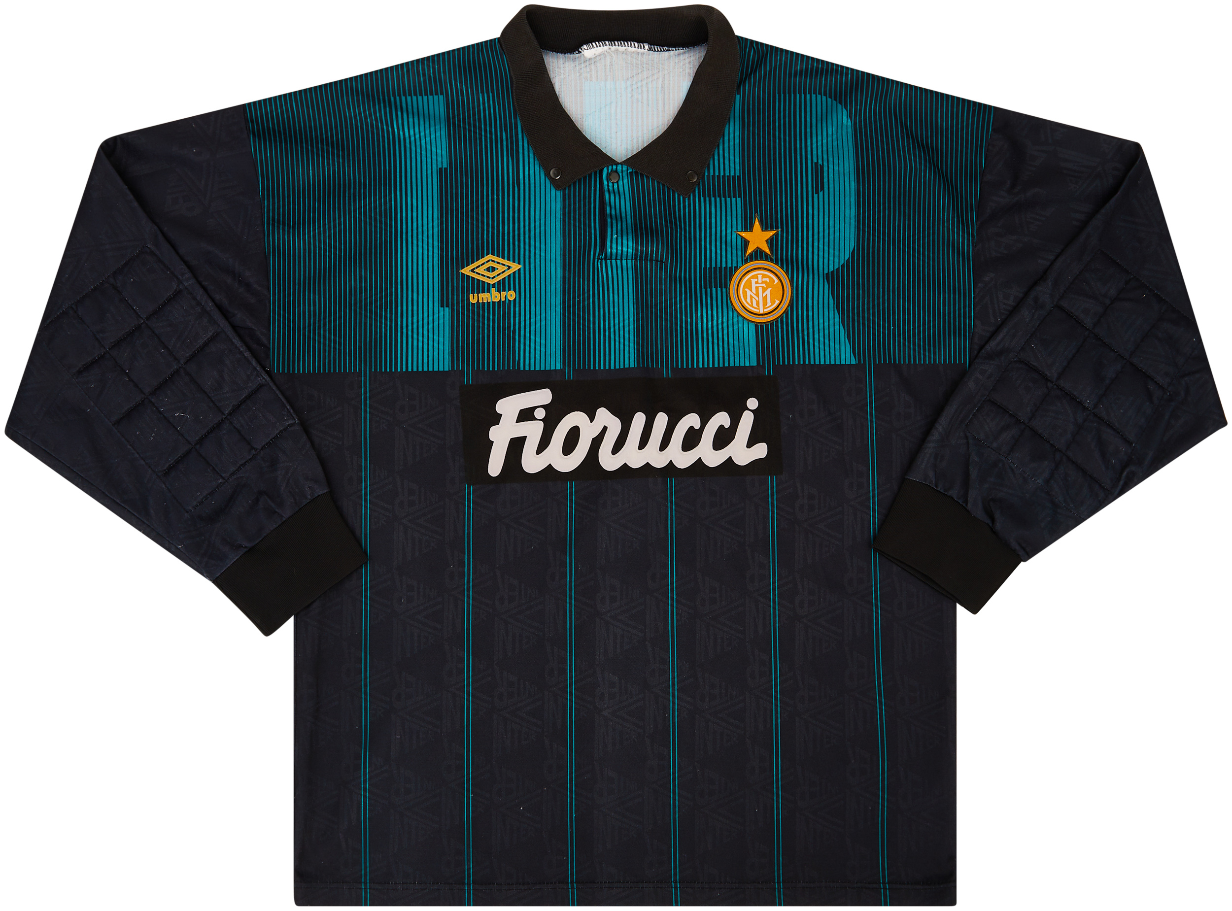 1991-92 Inter Milan GK Shirt - Excellent 9/10 - (XL)
