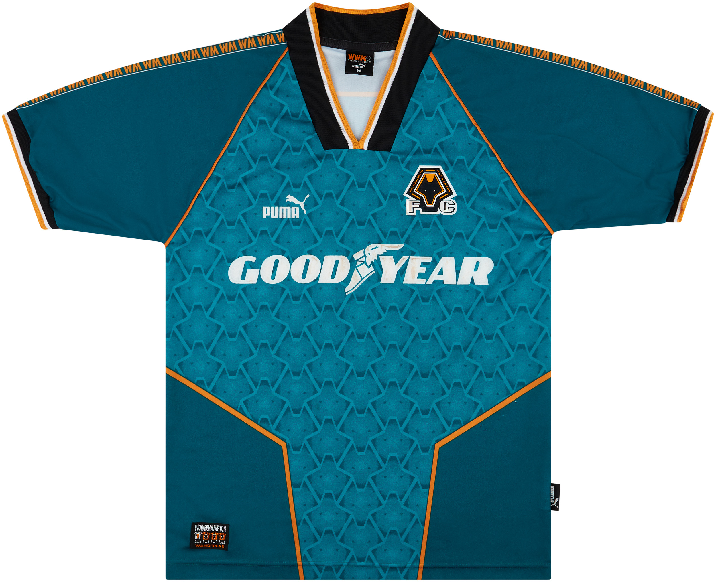 1996-97 Wolves Away Shirt - Excellent 9/10 - (M)