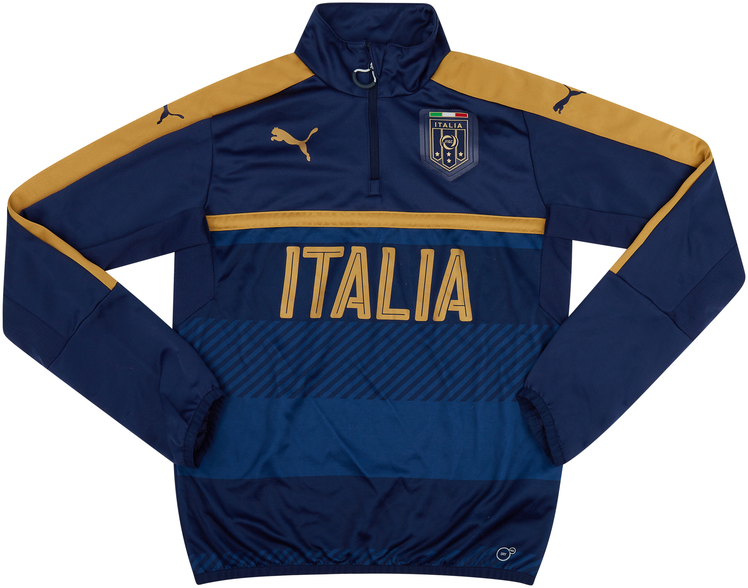 2016-17 Italy Puma 1/4 Zip Sweat Top - Excellent 9/10 - (S)