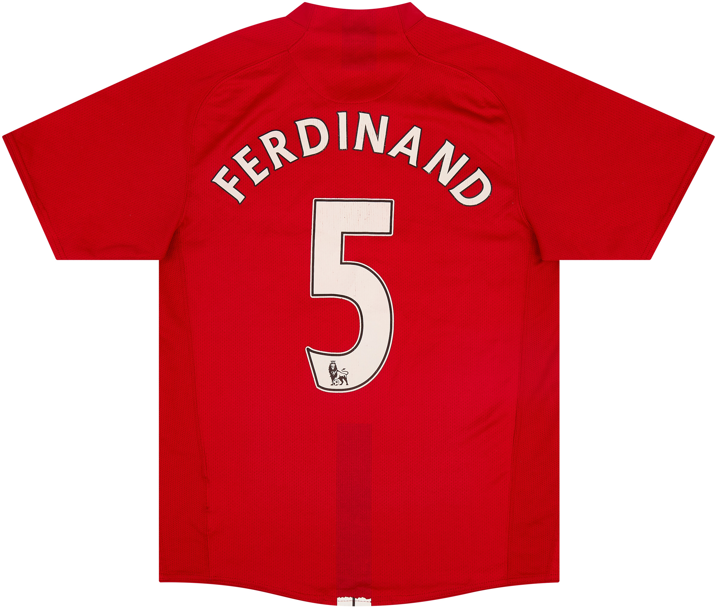 2007-09 Manchester United Home Shirt Ferdinand #5 - 5/10 - (S)