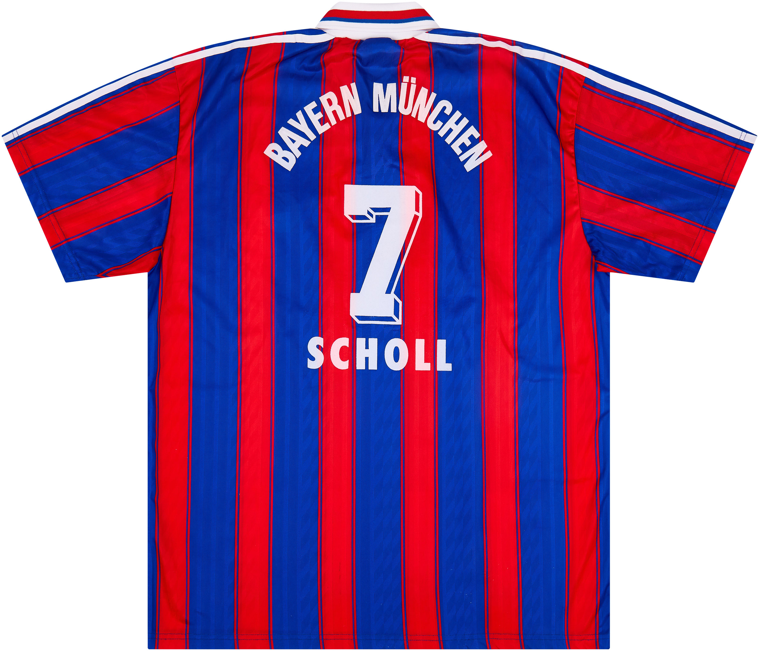 1995-97 Bayern Munich Home Shirt Scholl #7 - Excellent 8/10 - (XL)