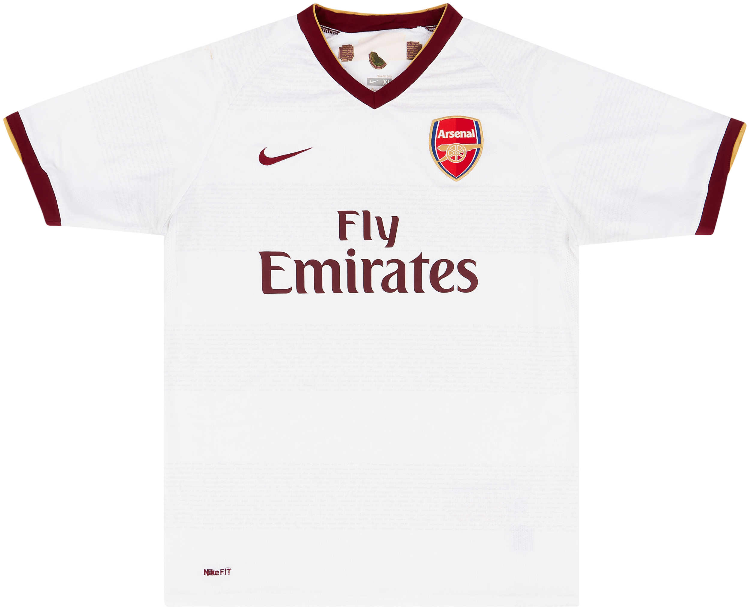 2007-08 Arsenal Away Shirt - Excellent 8/10 - (XL.Boys)
