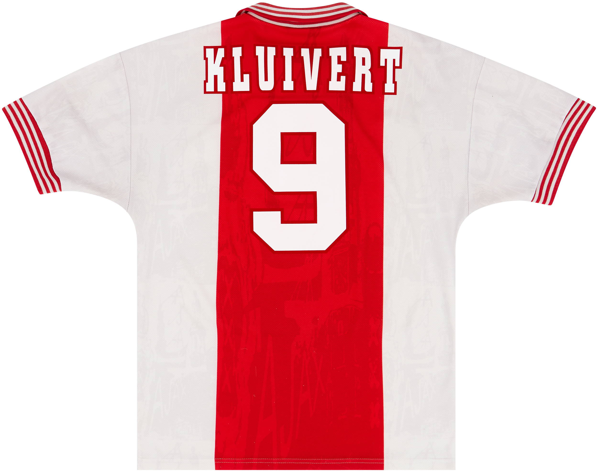 1996-97 Ajax Home Shirt Kluivert #9 - Very Good 6/10 - (M)