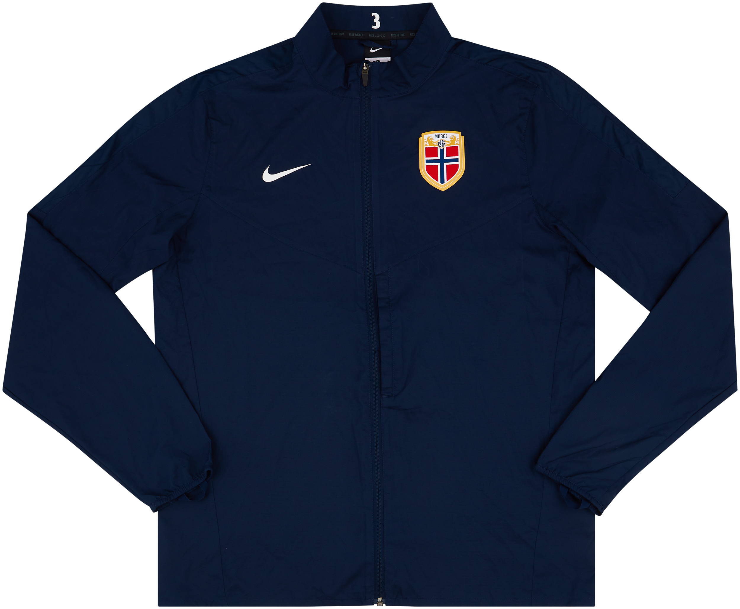 2015 Norway Nike Player Issue Windbreaker - Excellent 9/10 - (L)