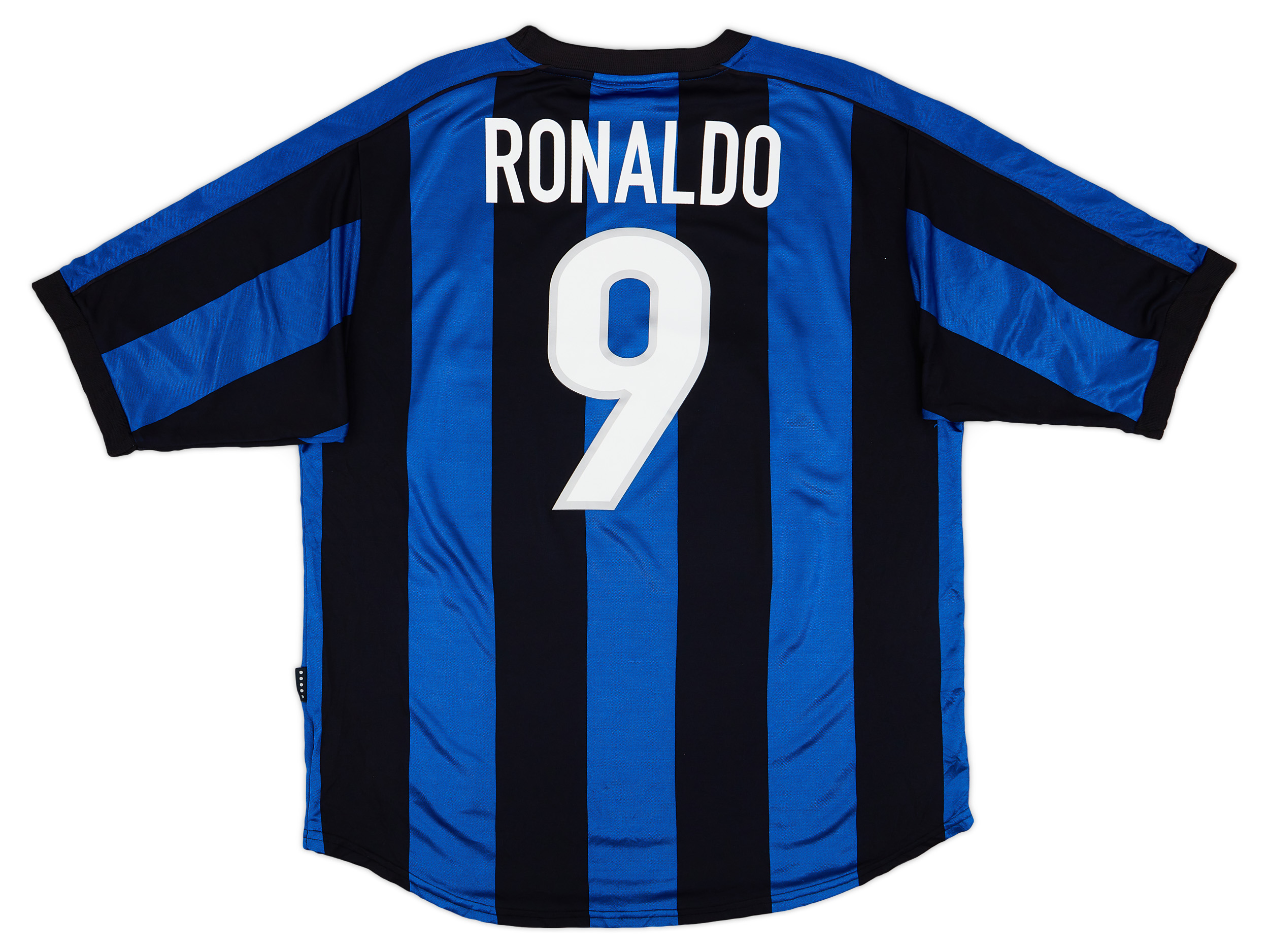 1999-00 Inter Milan Home Shirt Ronaldo #9 - Very Good 7/10 - (L)