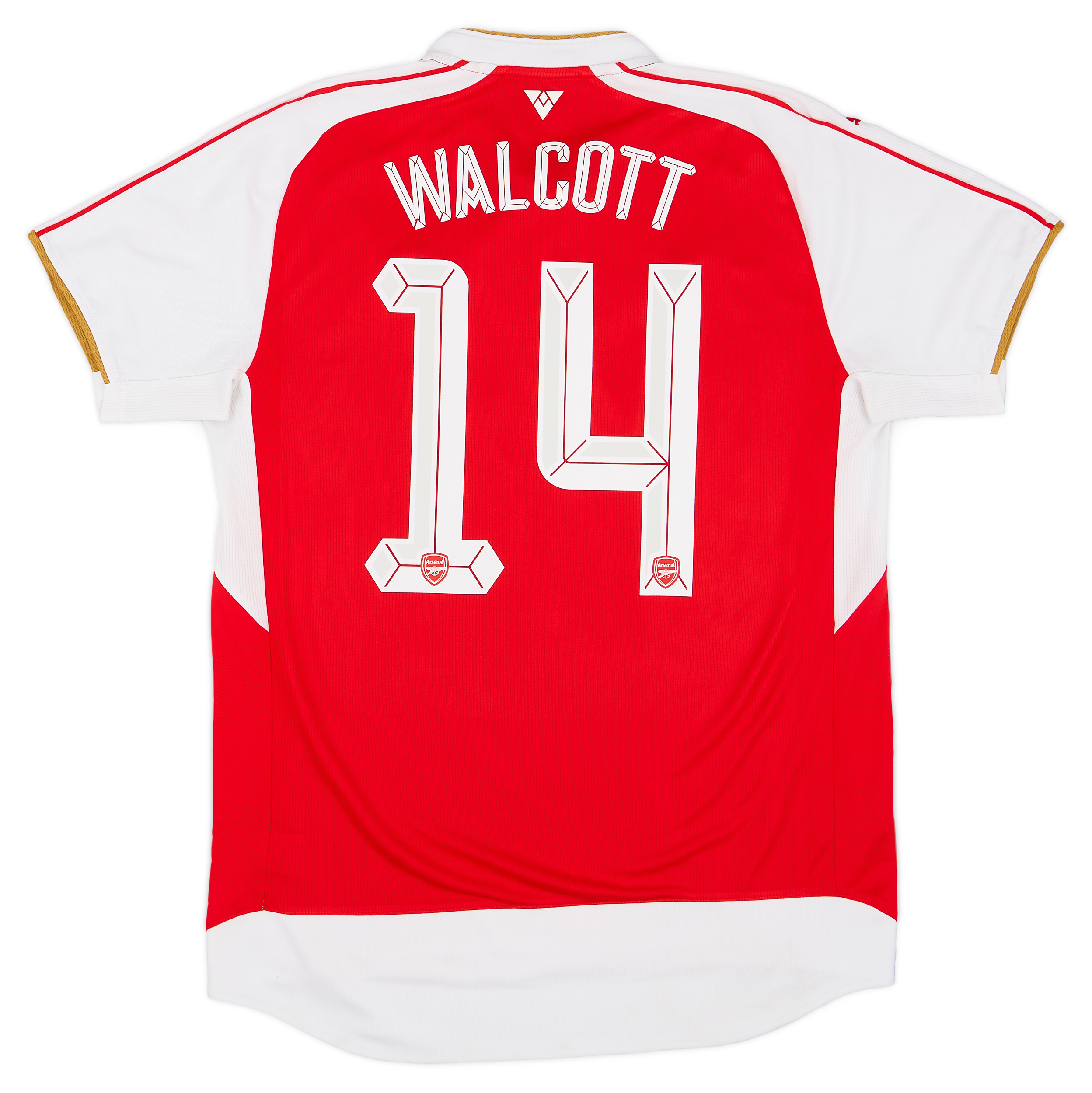 2015-16 Arsenal Home Shirt Walcott #14 - Good 5/10 - (L)