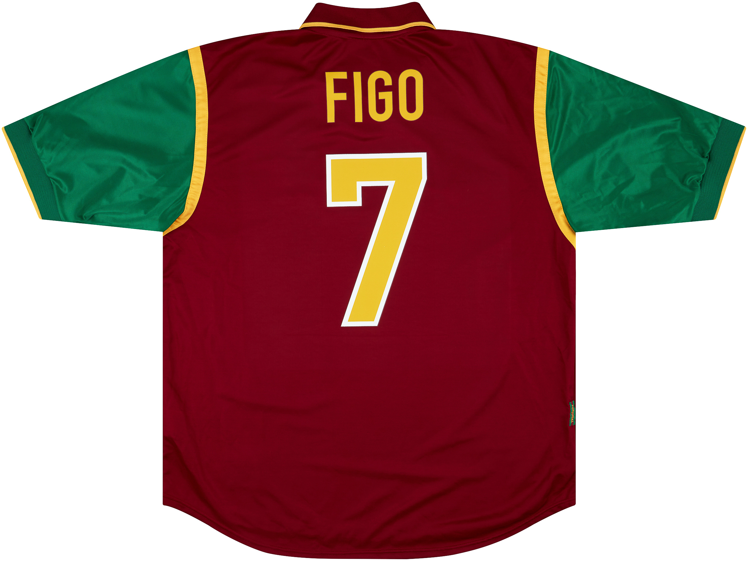 1999-00 Portugal Home Shirt Figo #7 - Excellent 9/10 - (XL)
