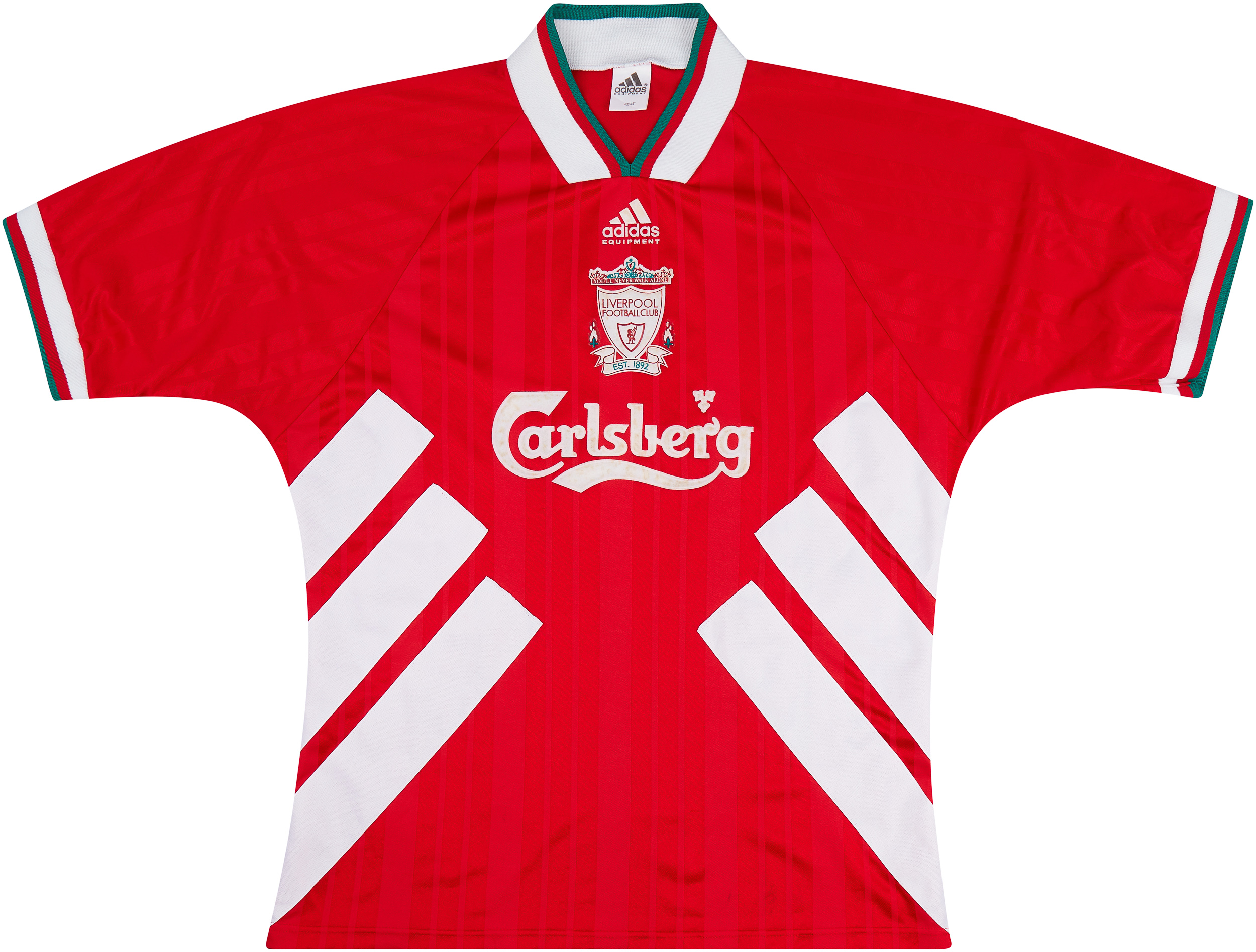 1993-95 Liverpool Home Shirt - Very Good 6/10 - (L)