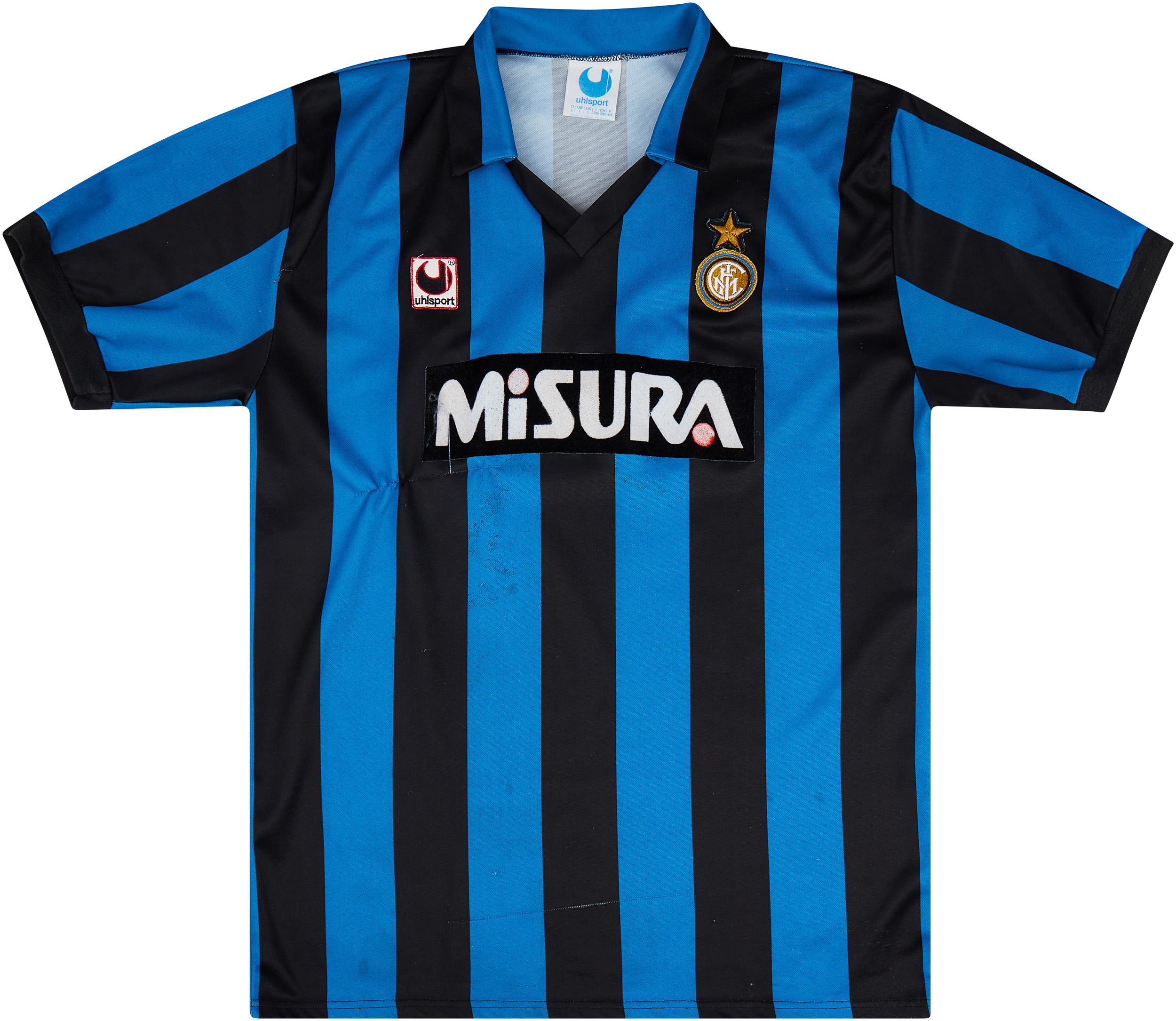 1990-91 Inter Milan Home Shirt - Good 5/10 - (L)