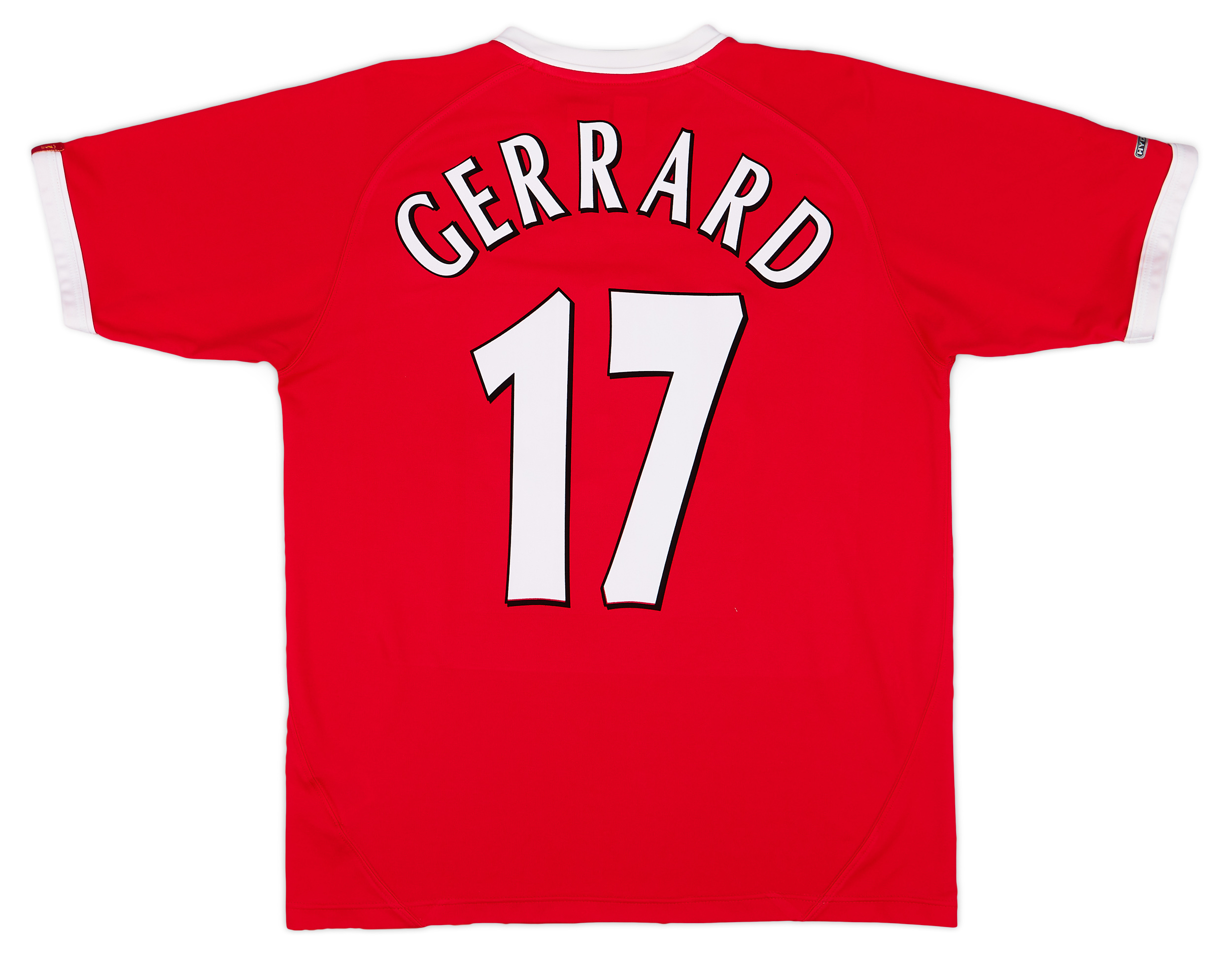 2001-03 Liverpool CL Shirt Gerrard #17 - Excellent 9/10 - (M)