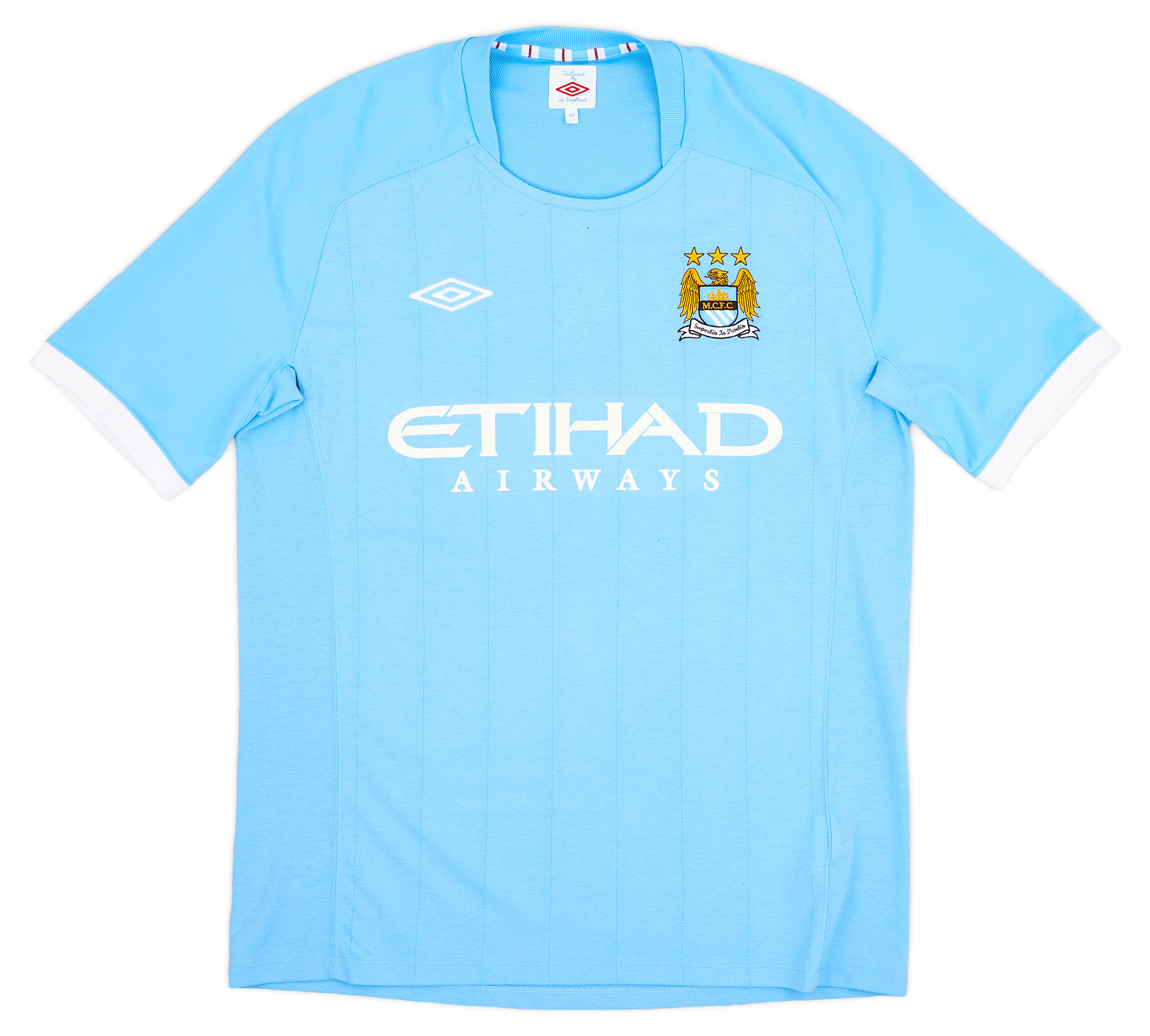 2010-11 Manchester City Home Shirt - Very Good 7/10 - (L)