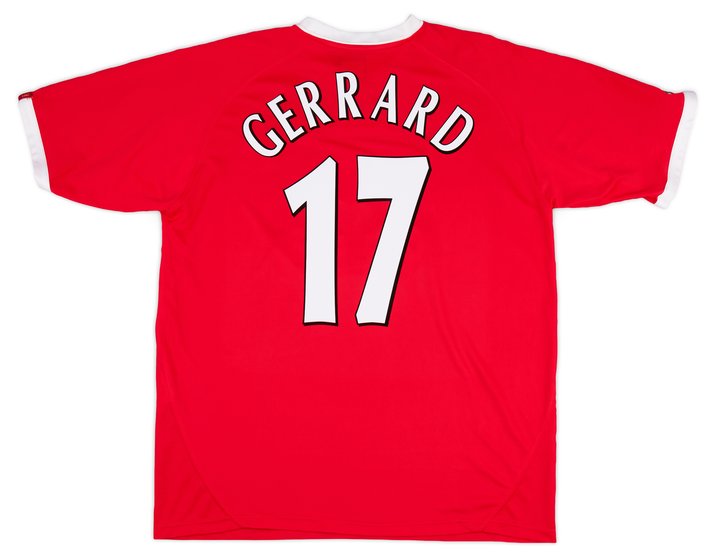 2001-03 Liverpool CL Shirt Gerrard #17 - Excellent 9/10 - (L)
