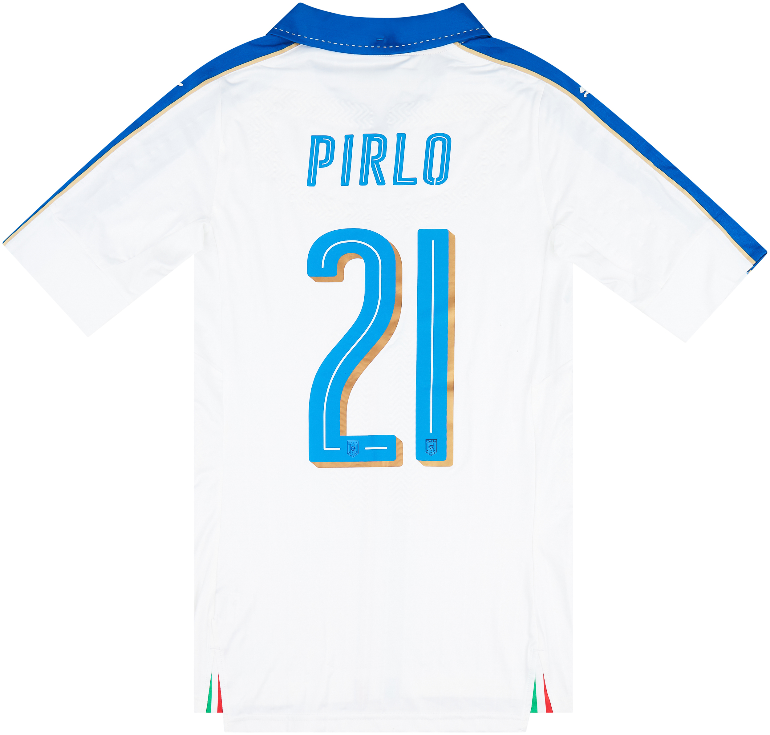 2016-17 Italy Player Issue (ACTV Fit) Away Shirt Pirlo #21 - Excellent 9/10 - (M)