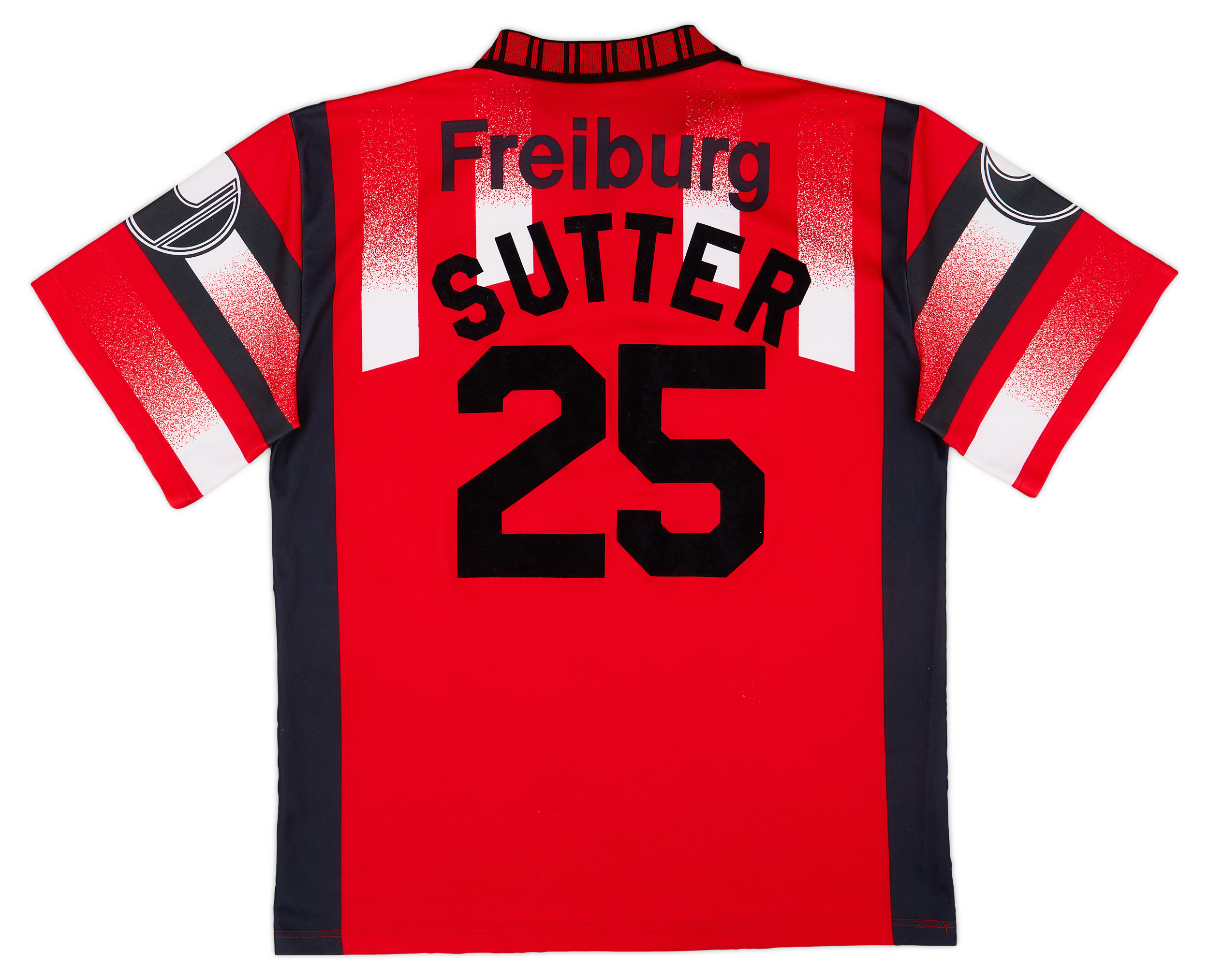 1995-96 Freiburg Home Shirt Sutter #25 - Very Good 7/10 - (XL)