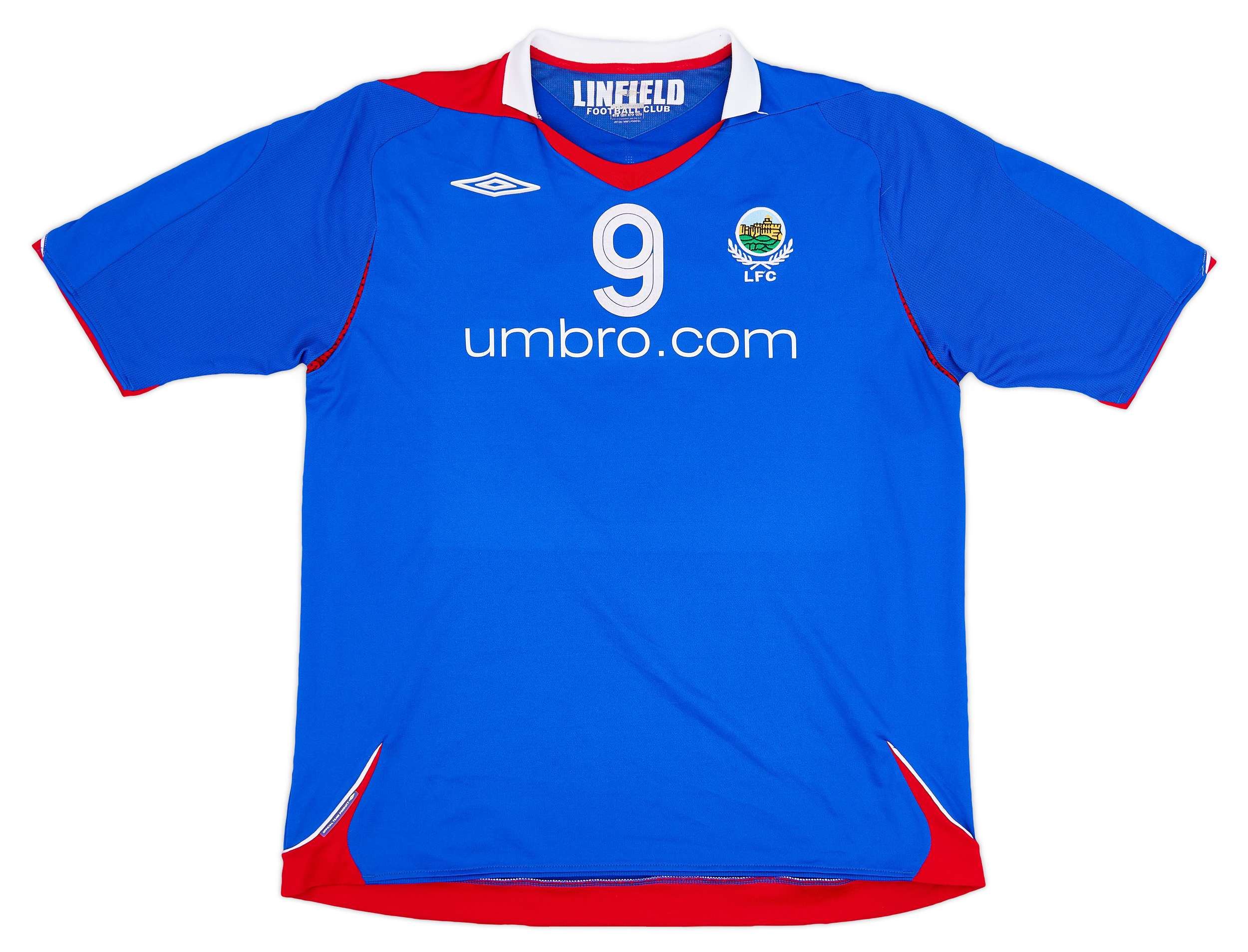2007-08 Linfield Home Shirt #9 - 8/10 - (L)