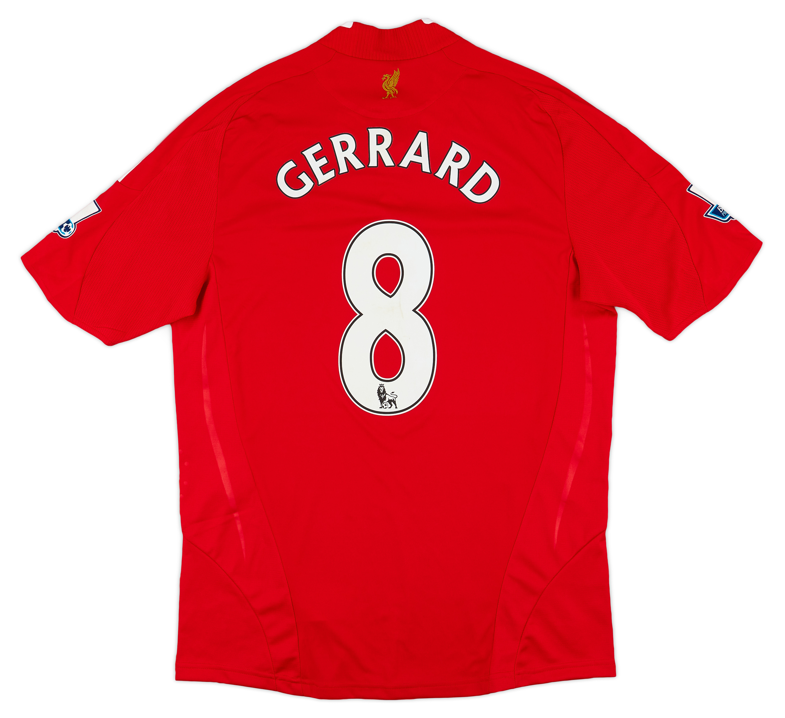 2008-10 Liverpool Home Shirt Gerrard #8 - Very Good 6/10 - (M)