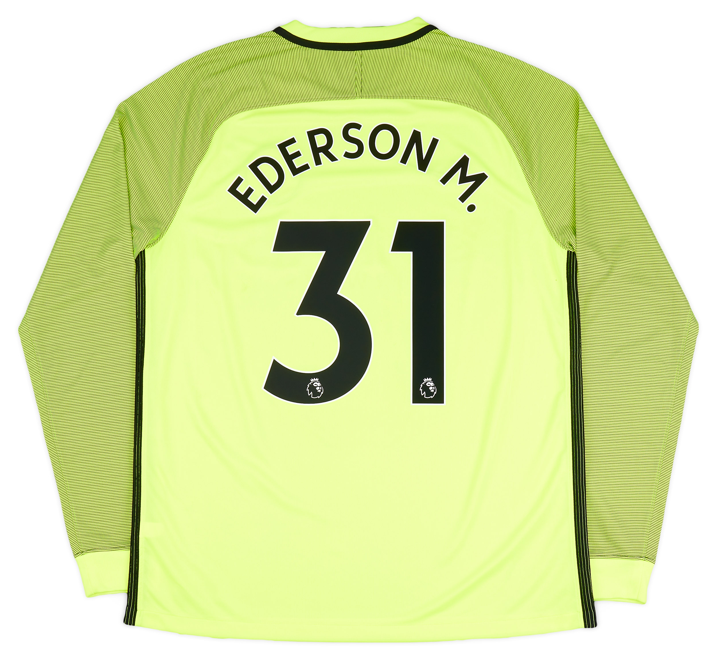 2016-17 Manchester City GK Shirt Ederson M. #31 - 9/10 - (L)