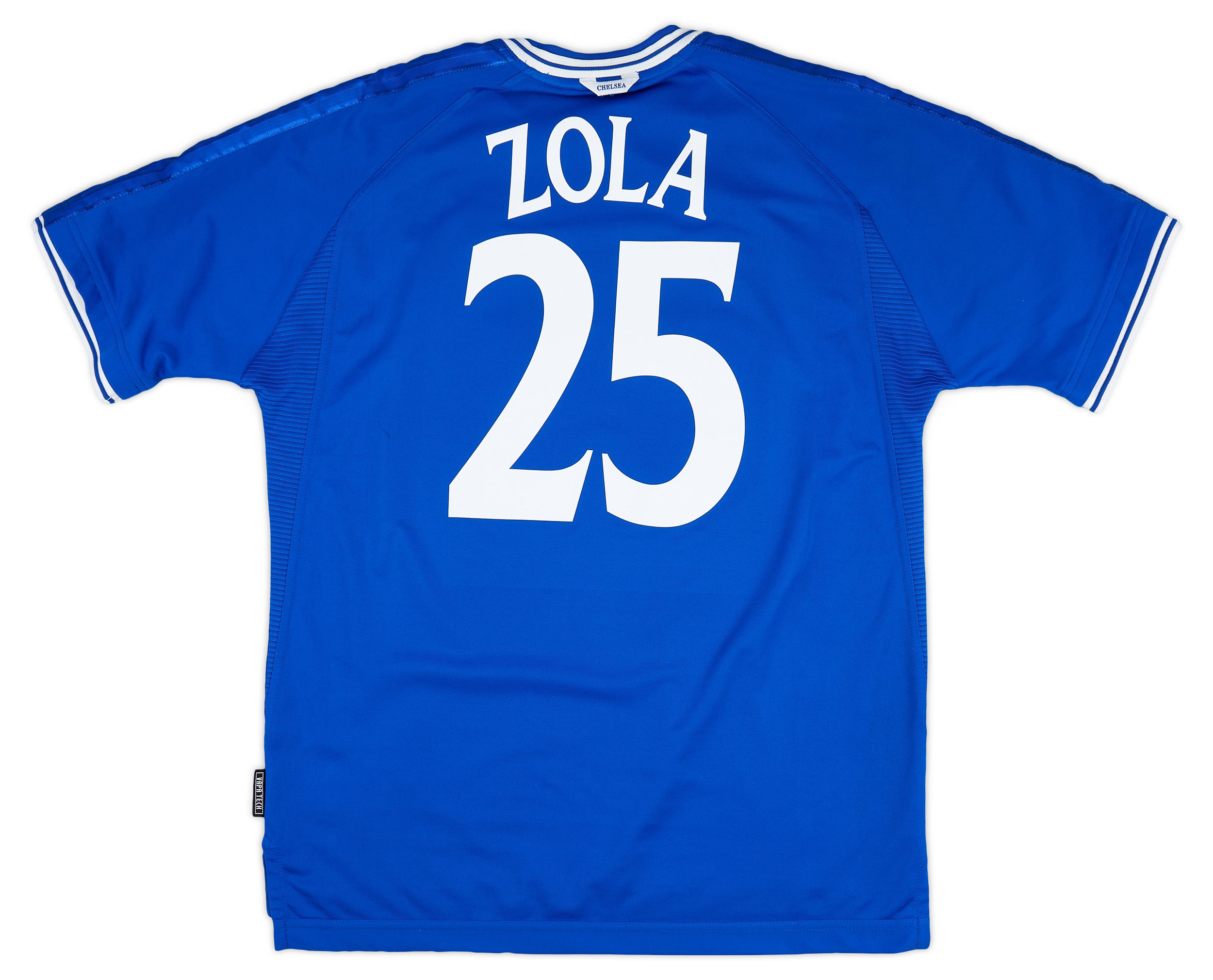 1999-01 Chelsea Home Shirt Zola #25 - Excellent 9/10 - (XL)
