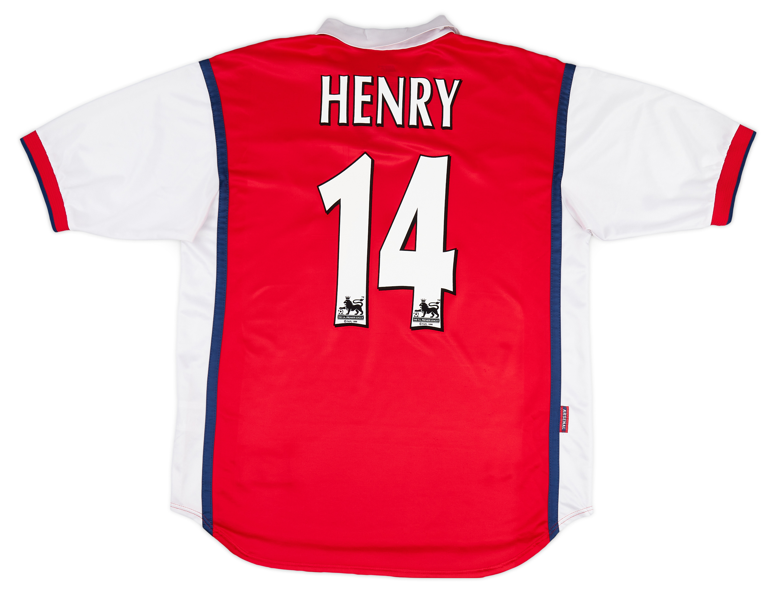 1998-99 Arsenal Home Shirt Henry #14 - Excellent 8/10 - (L)