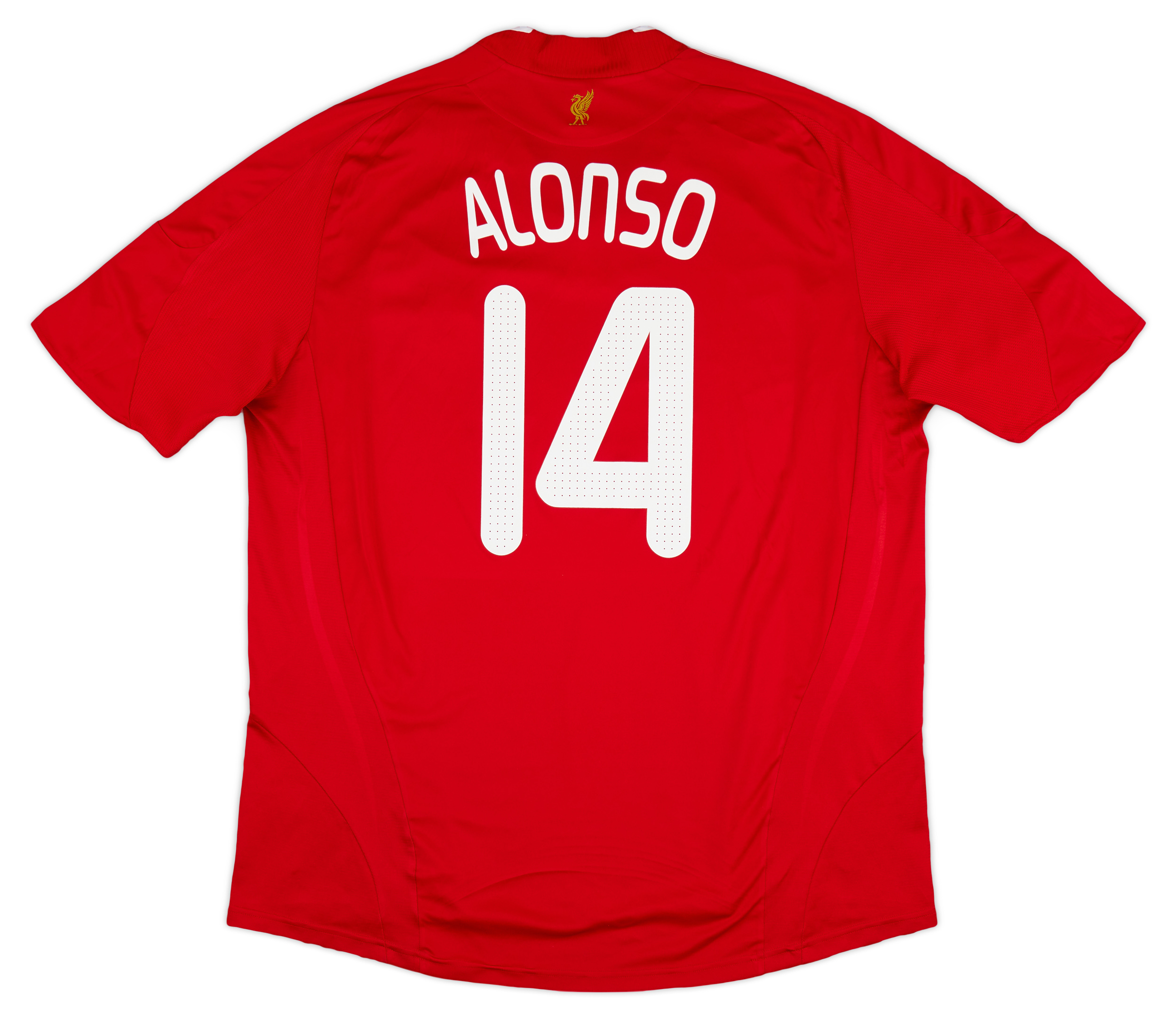 2008-10 Liverpool CL Home Shirt Alonso #14 - Good 5/10 - (XXL)