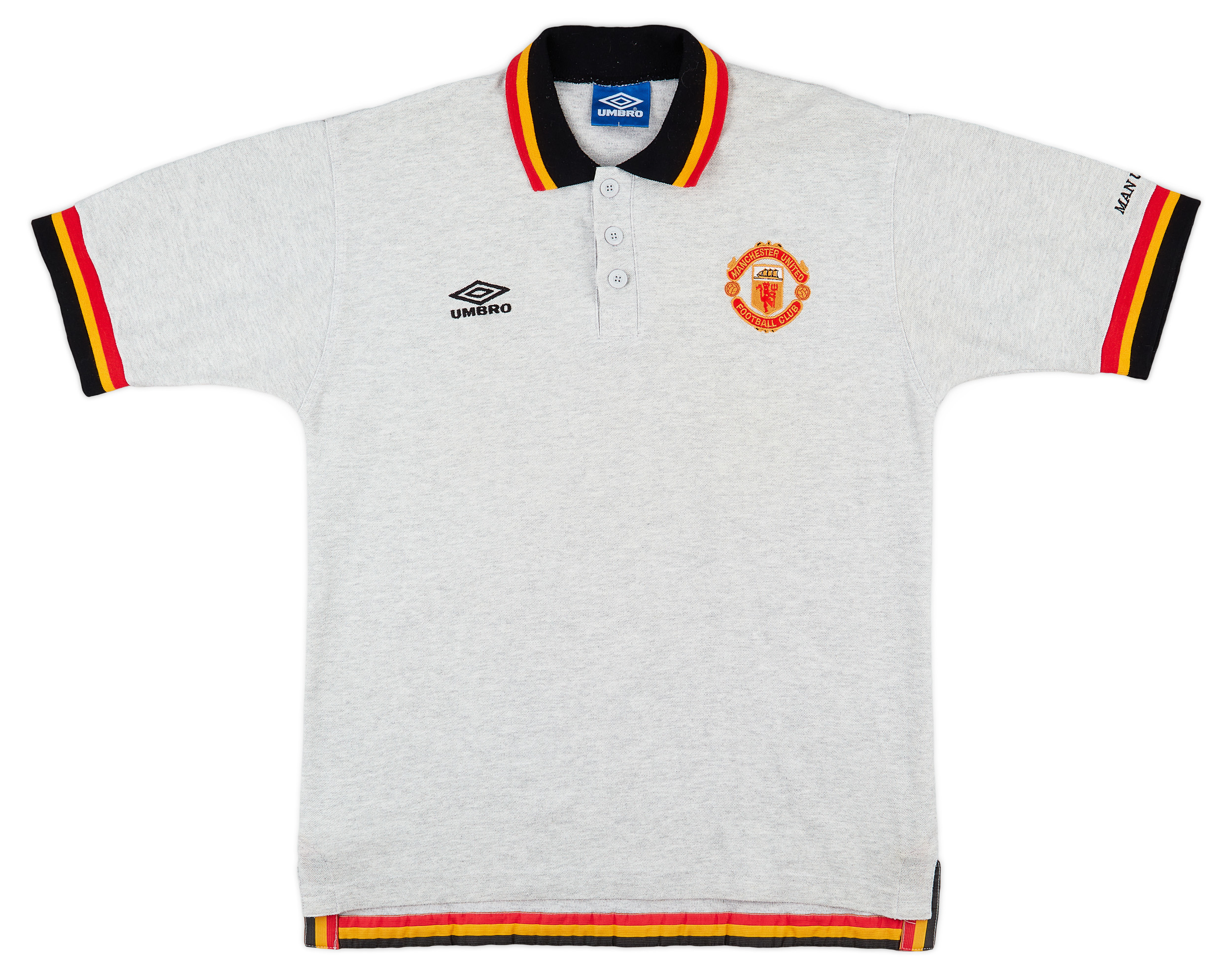 1998-99 Manchester United Umbro Polo Shirt - 8/10 - (L)