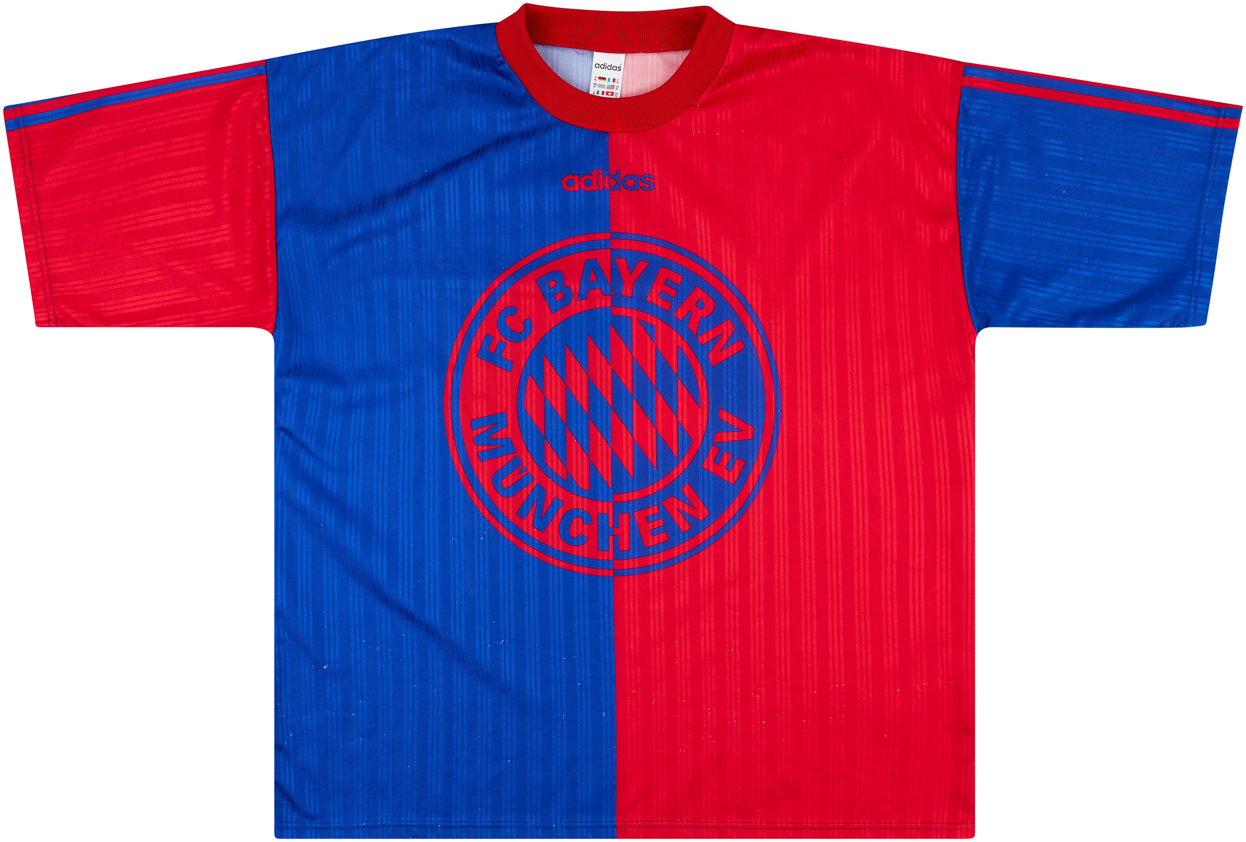 1995-96 Bayern Munich adidas Training Tee - 9/10 - (XL)