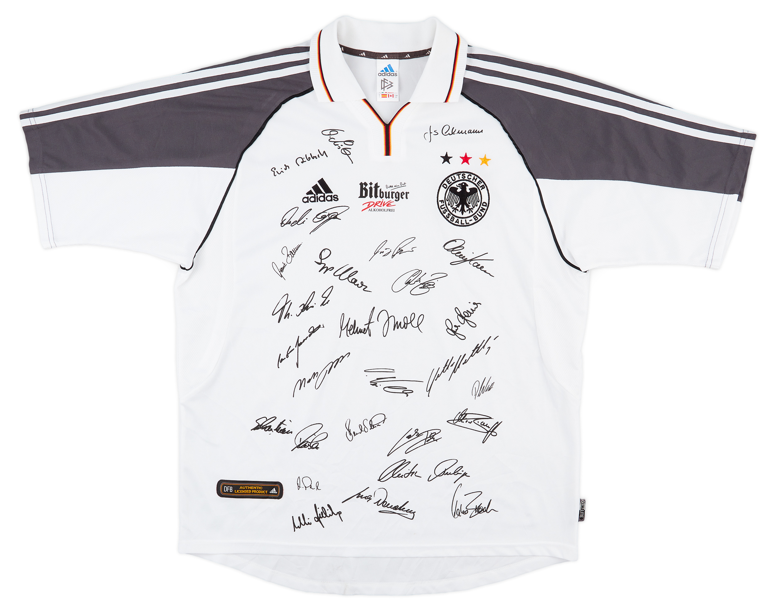 2000-02 Germany 'Squad Signed' Home Shirt - Excellent 9/10 - (L)