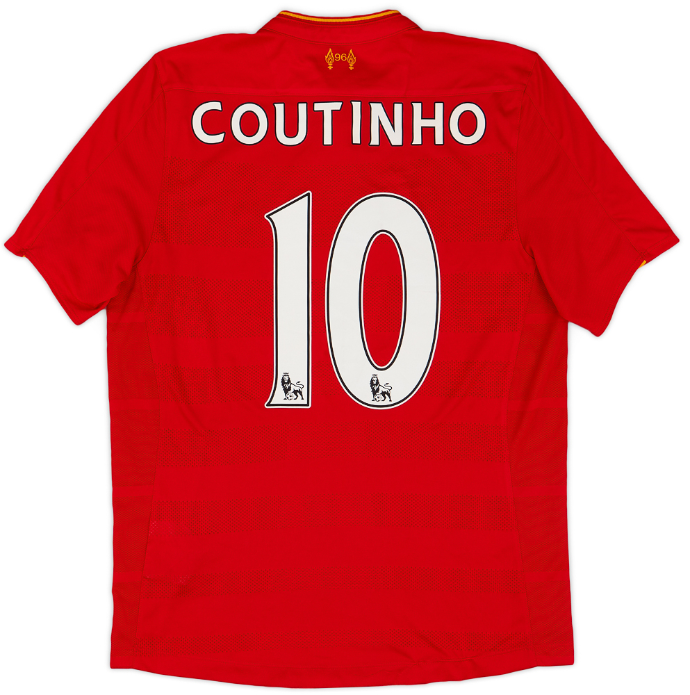 2016-17 Liverpool Home Shirt Coutinho #10 - Excellent 9/10 - (S)