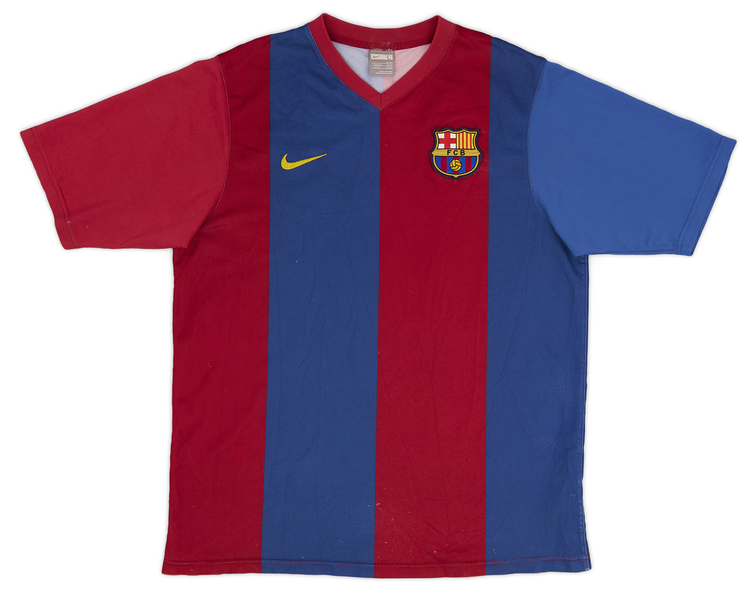 2006-07 Barcelona Basic Home Shirt - Fair 4/10 - (L)