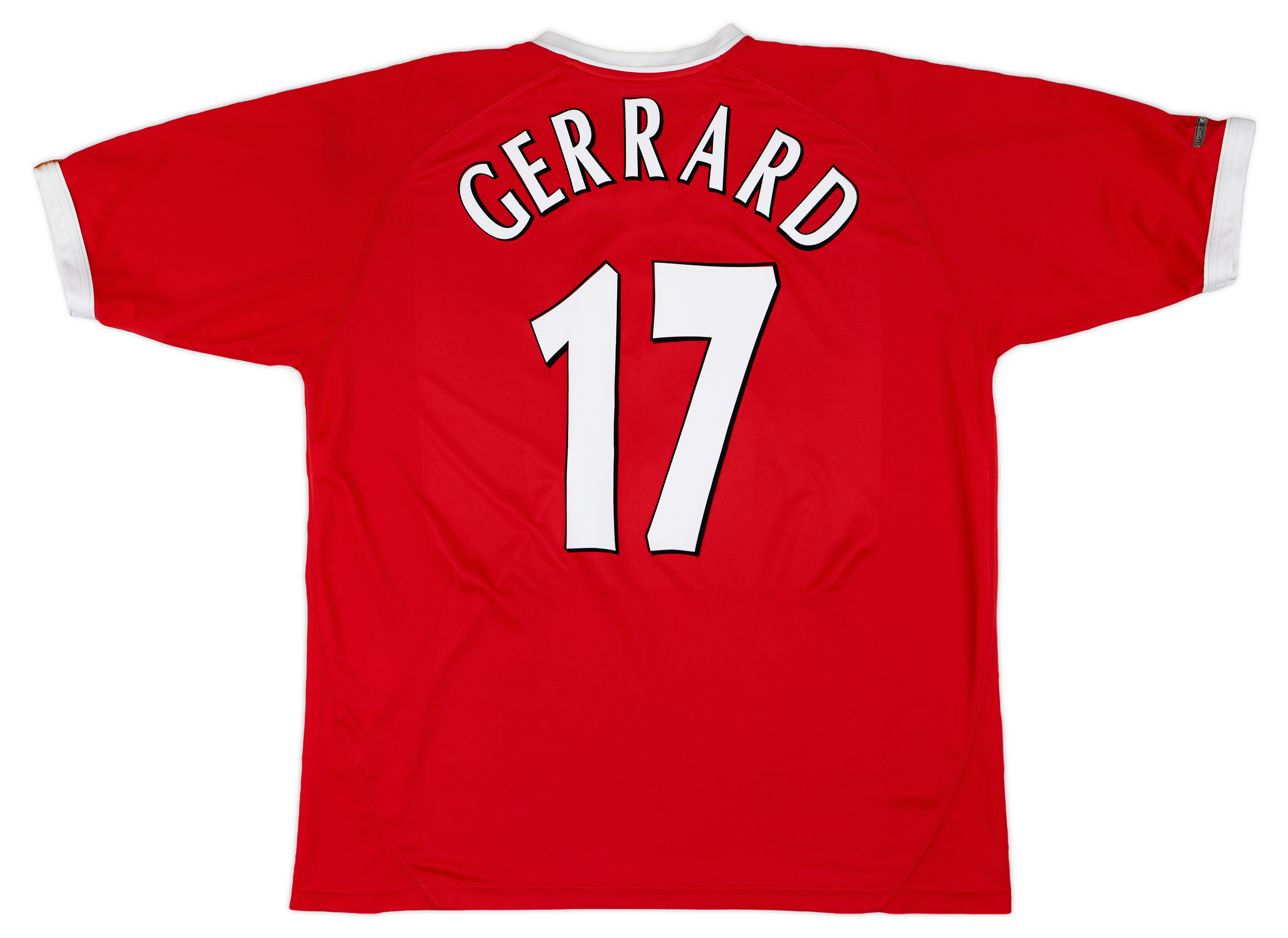 2001-03 Liverpool CL Shirt Gerrard #17 - Very Good 7/10 - (XXL)