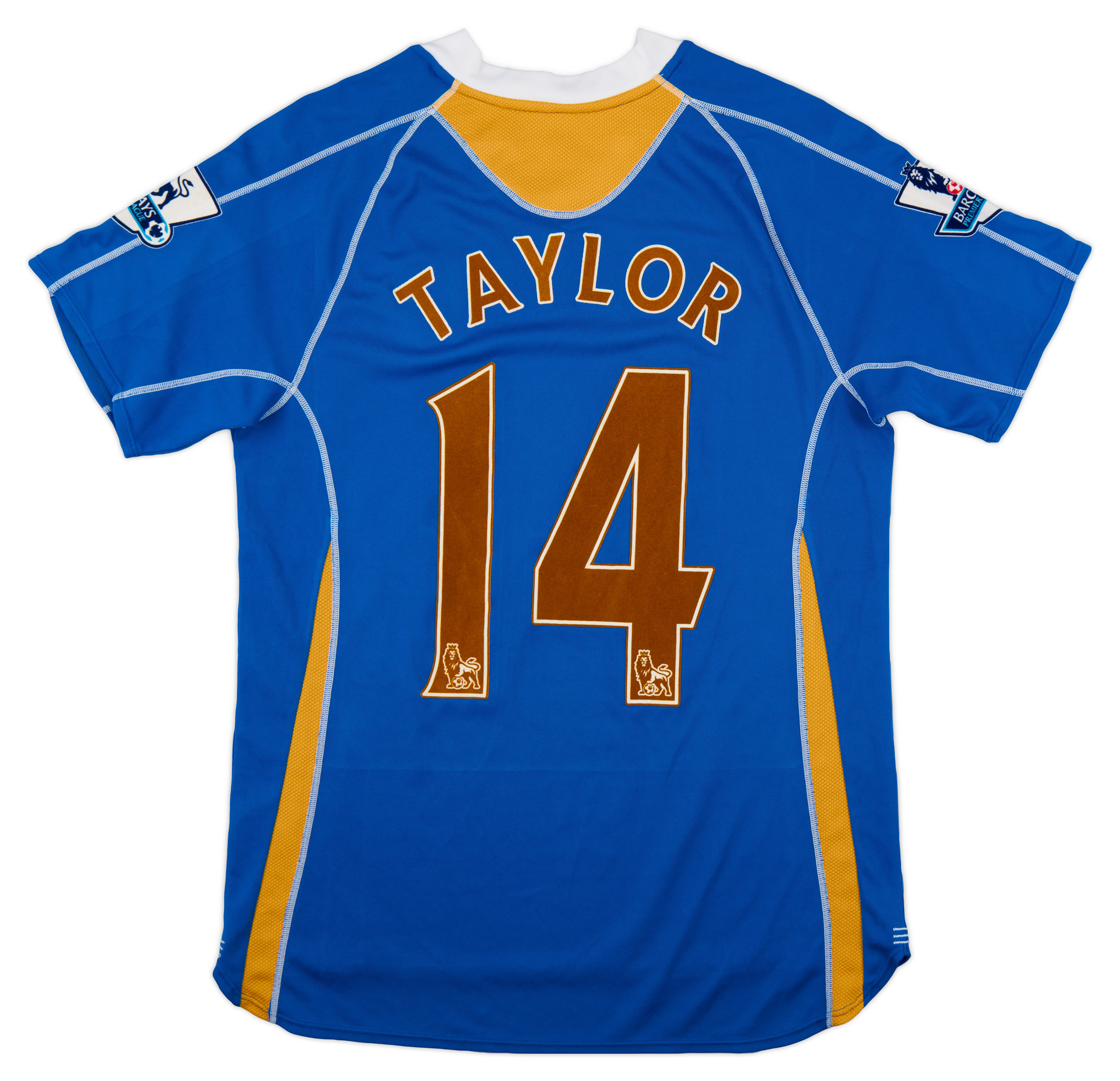 2007-08 Portsmouth Home Shirt Taylor #14 - Very Good 6/10 - (M)