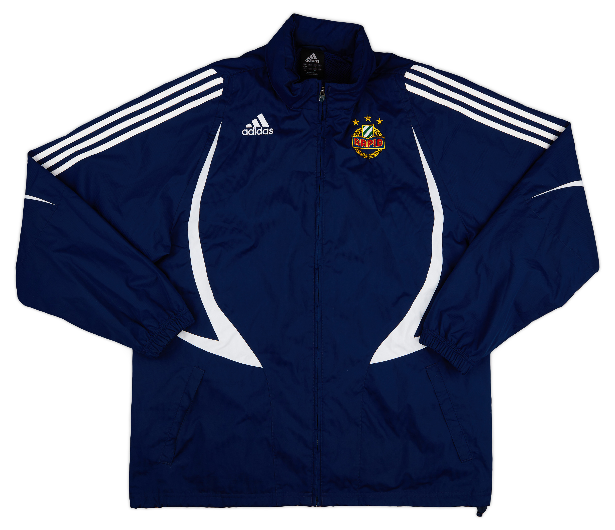 2007-08 Rapid Vienna adidas Bench Coat - 9/10 - (L)