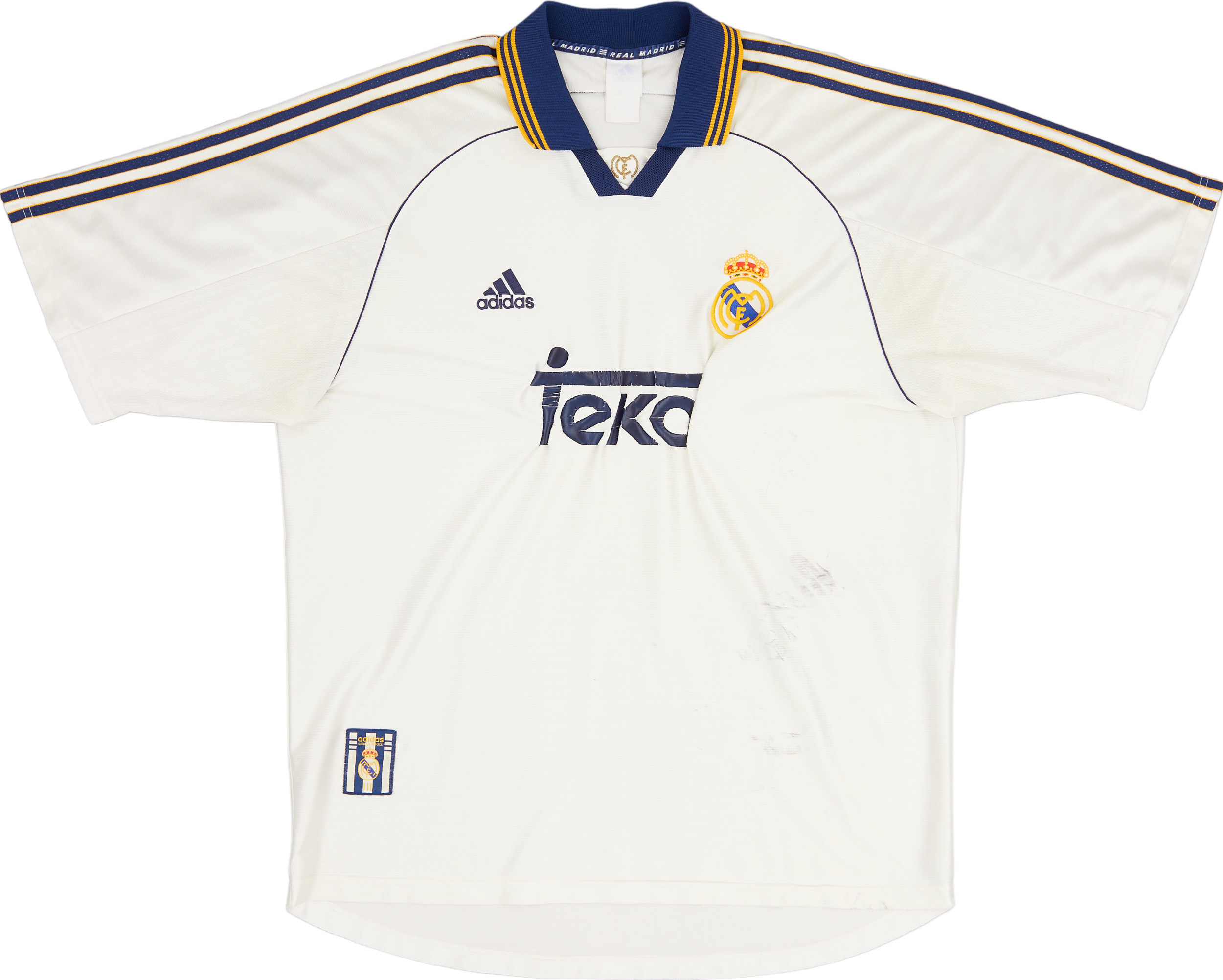 1998-00 Real Madrid Home Shirt - Fair 3/10 - (L)