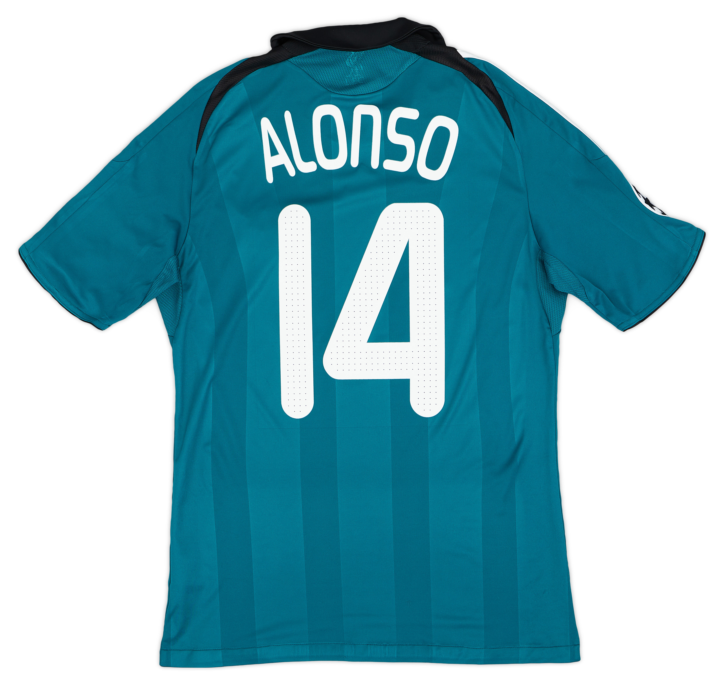 2008-09 Liverpool CL Third Shirt Alonso #14 - Excellent 9/10 - (S)