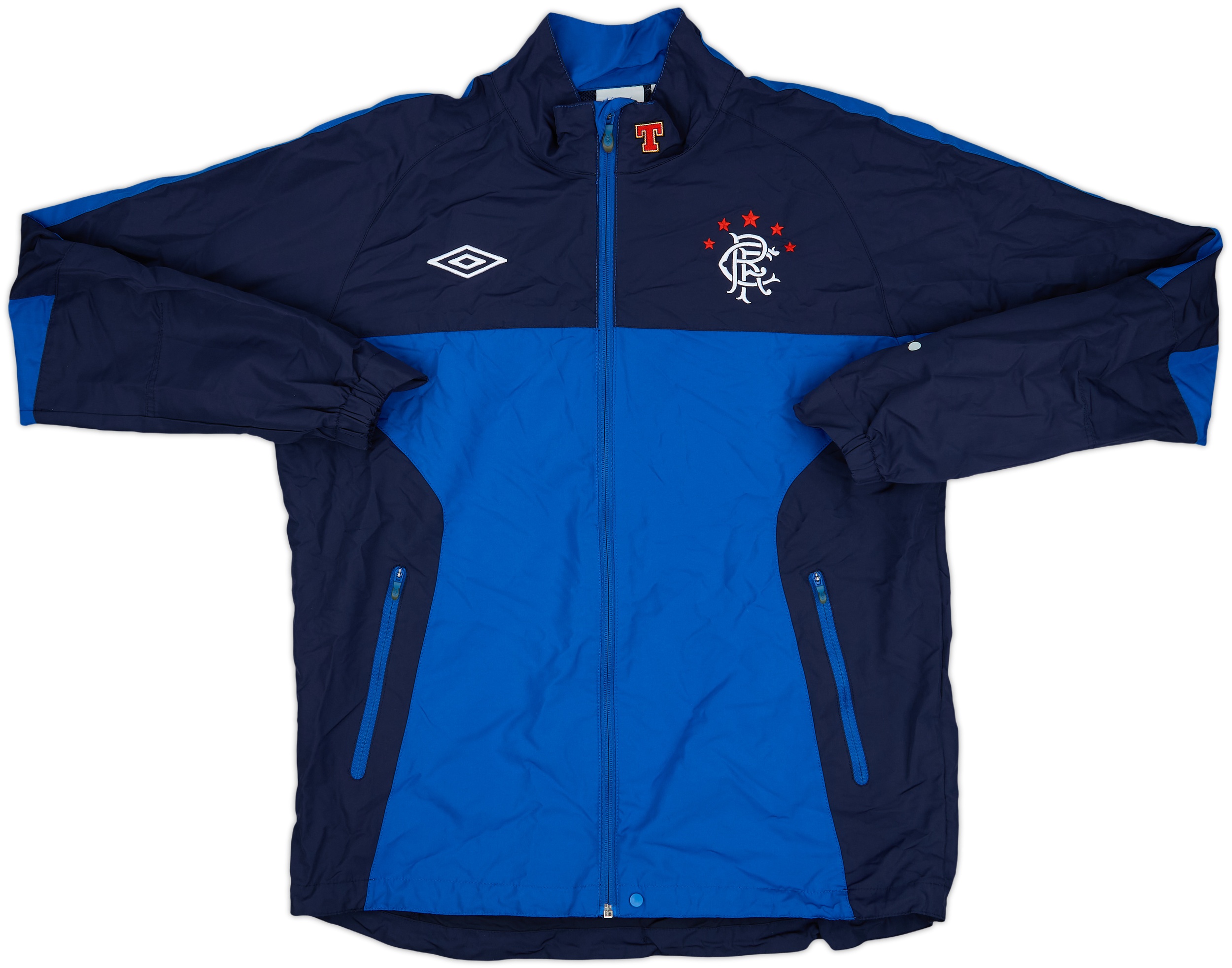 2010-11 Rangers Umbro Hooded Rain Jacket - 8/10 - (M)