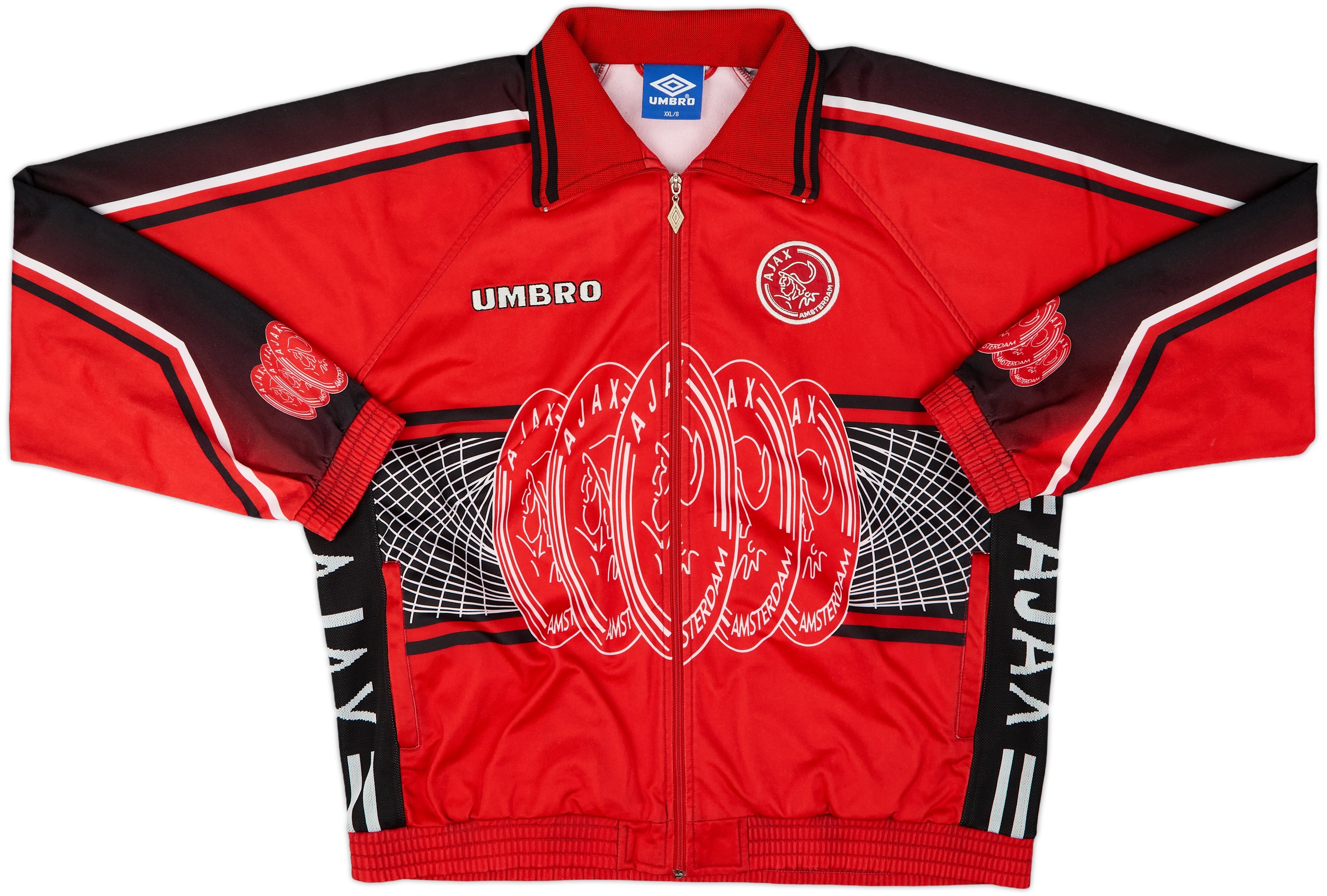1997-98 Ajax Umbro Track Jacket - 9/10 - (XXL)