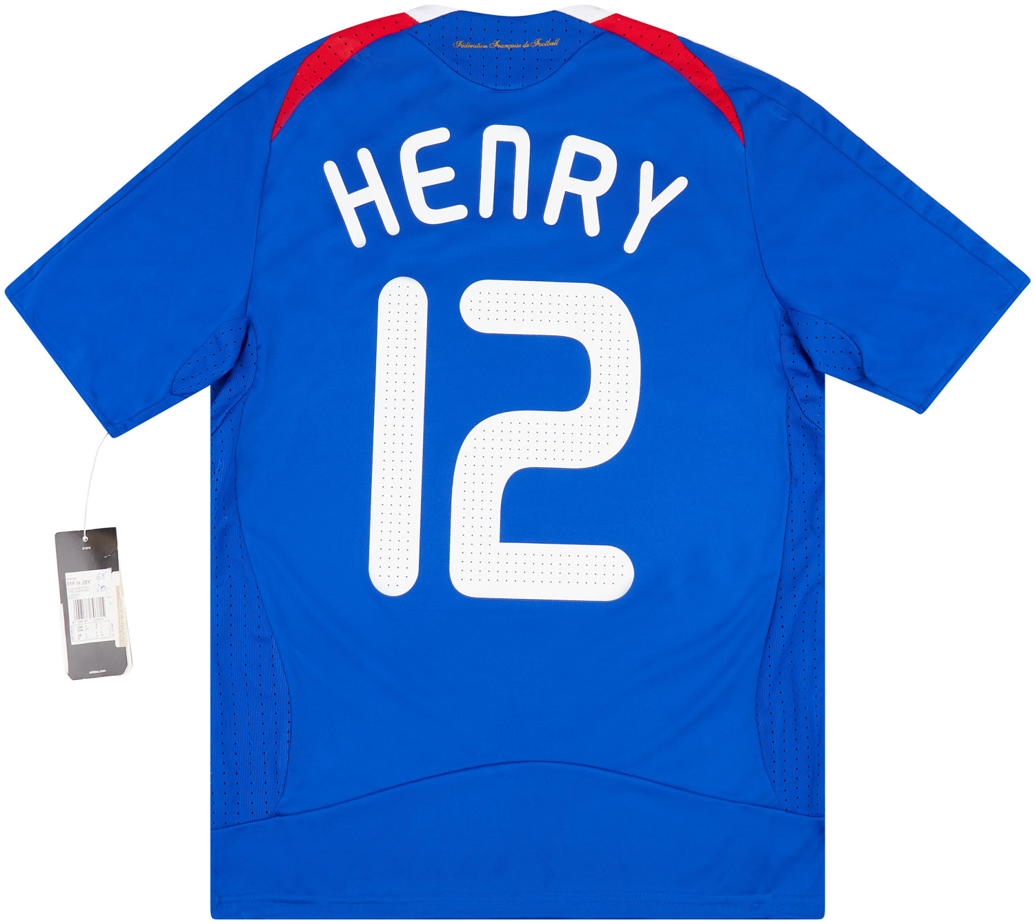 2007-08 France Home Shirt Henry #12 - NEW