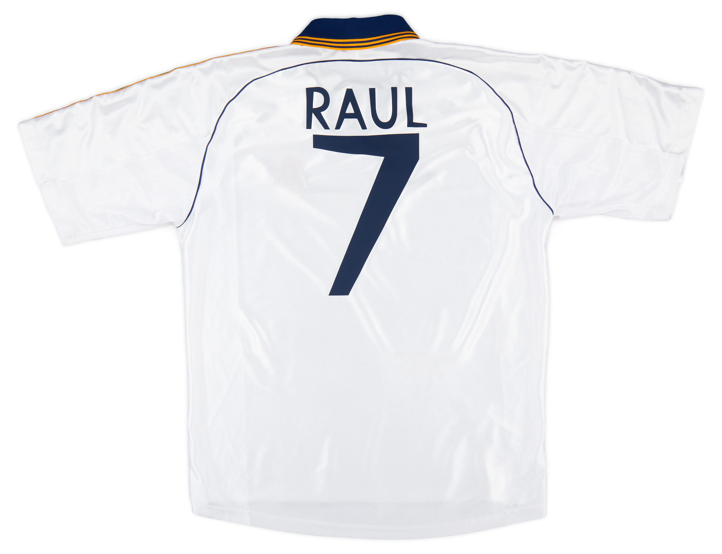 1998-00 Real Madrid Home Shirt Raul #7 - Excellent 8/10 - (XL)