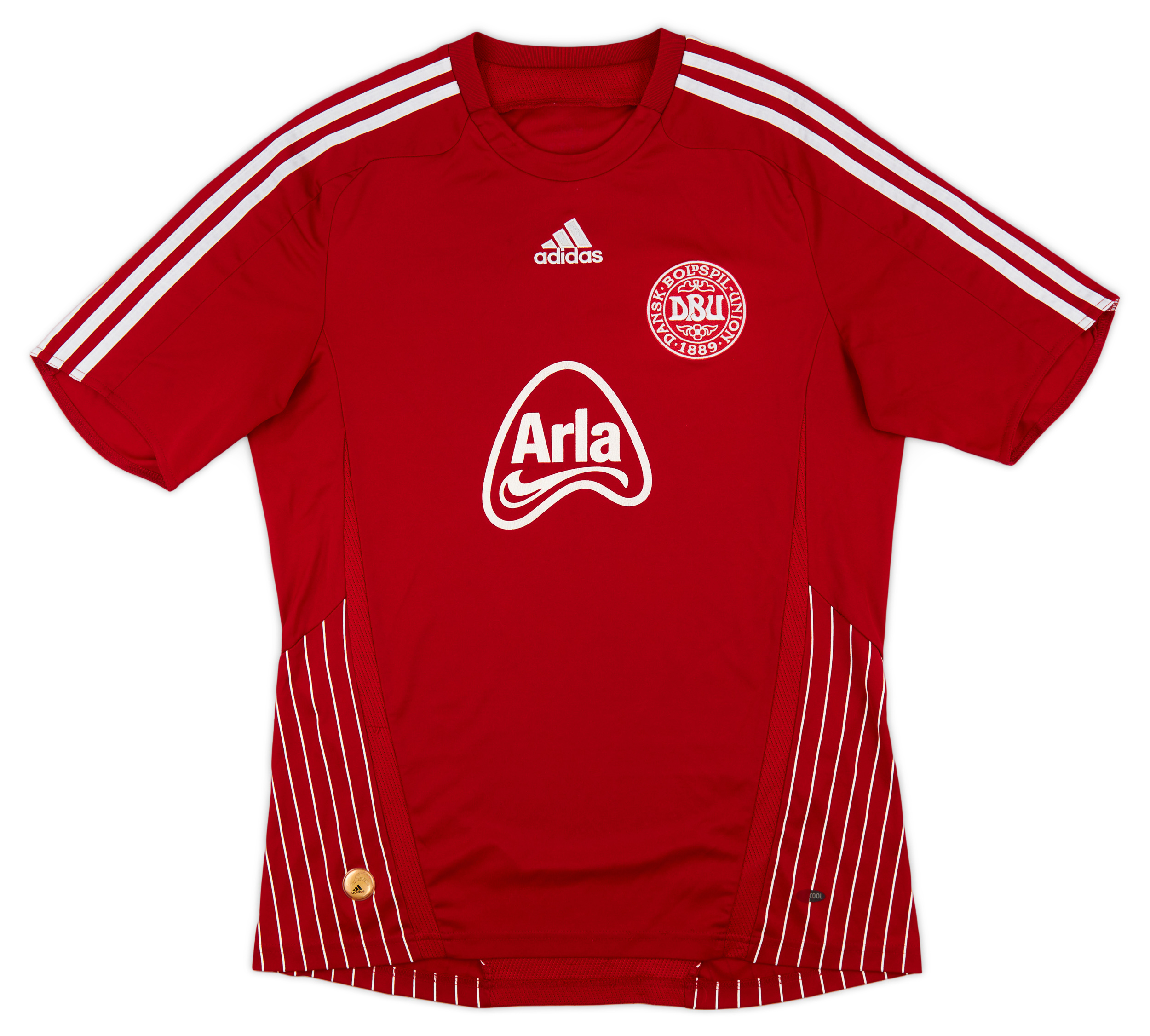 2007-08 Denmark adidas Training Shirt - Good 5/10 - (M)