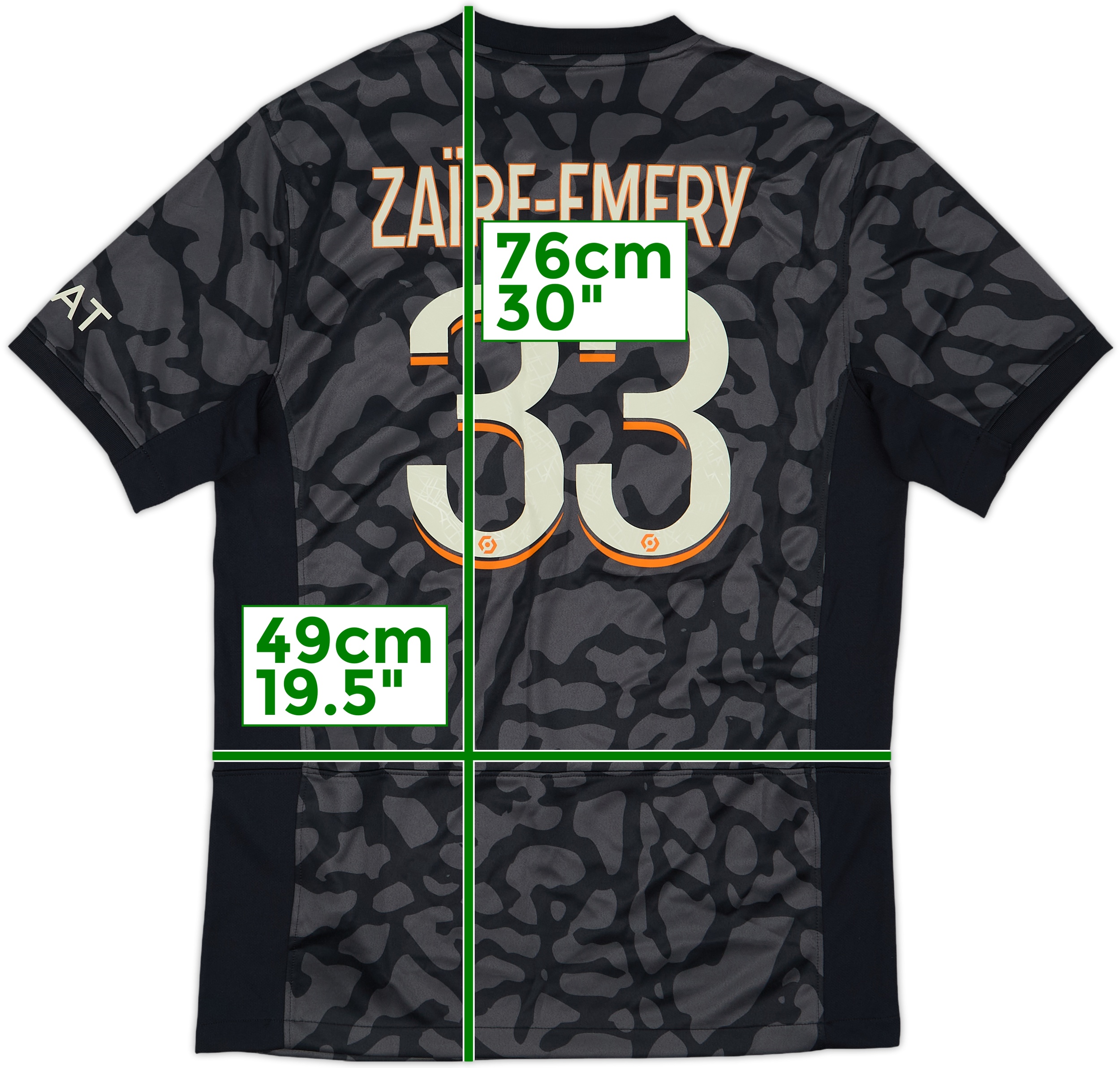 2023-24 Paris Saint-Germain Third Shirt Zaire-Emery #33 (M) 2023-24 Paris Saint-Germain Third Shirt Zaire-Emery #33 (M)