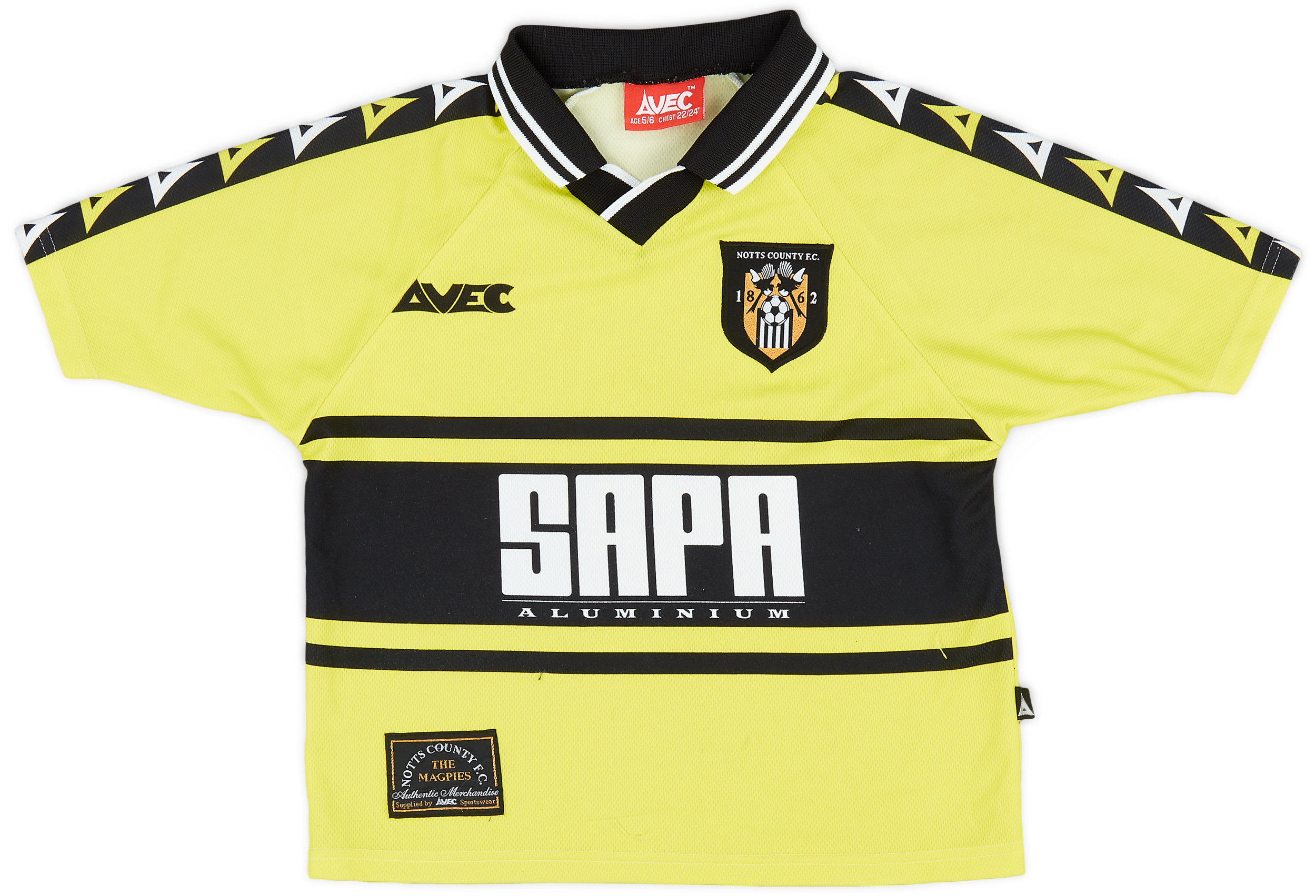 1998-99 Notts County Third Shirt - 8/10 - (5-6 years)