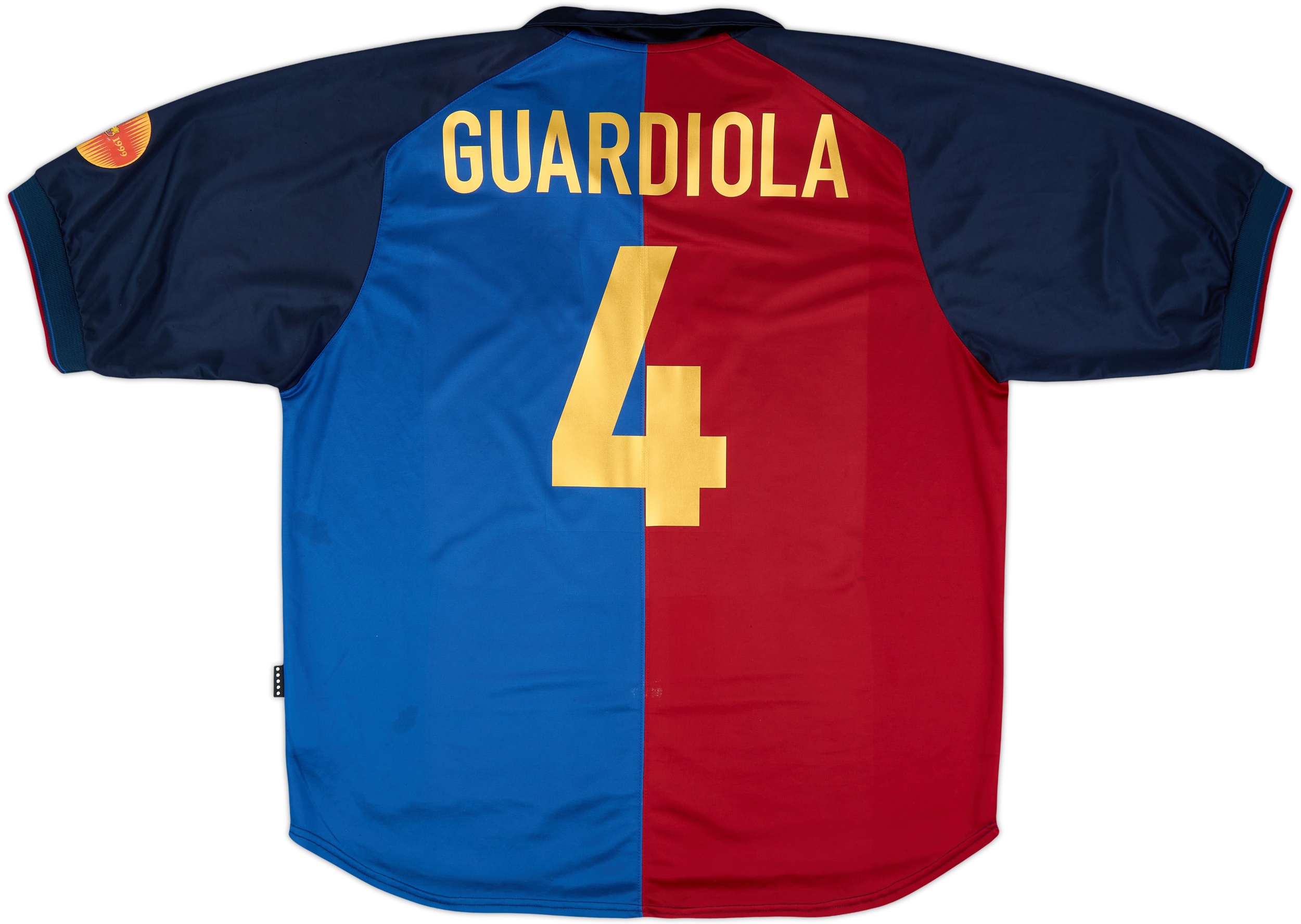 1999-00 Barcelona Centenary Home Shirt Guardiola #4 - 9/10 - (XXL)