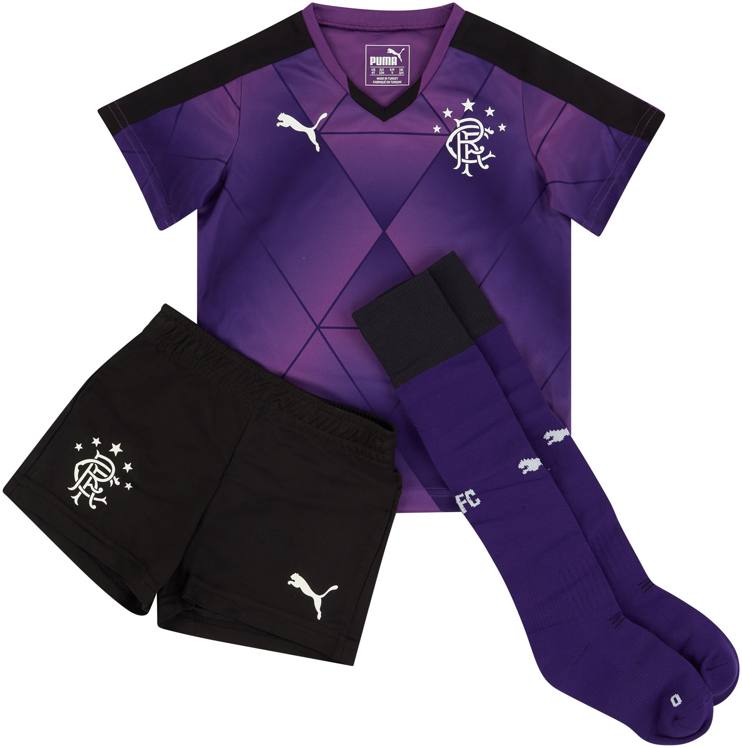 2015-16 Rangers Third Full Kit - NEW - (Little Kids)